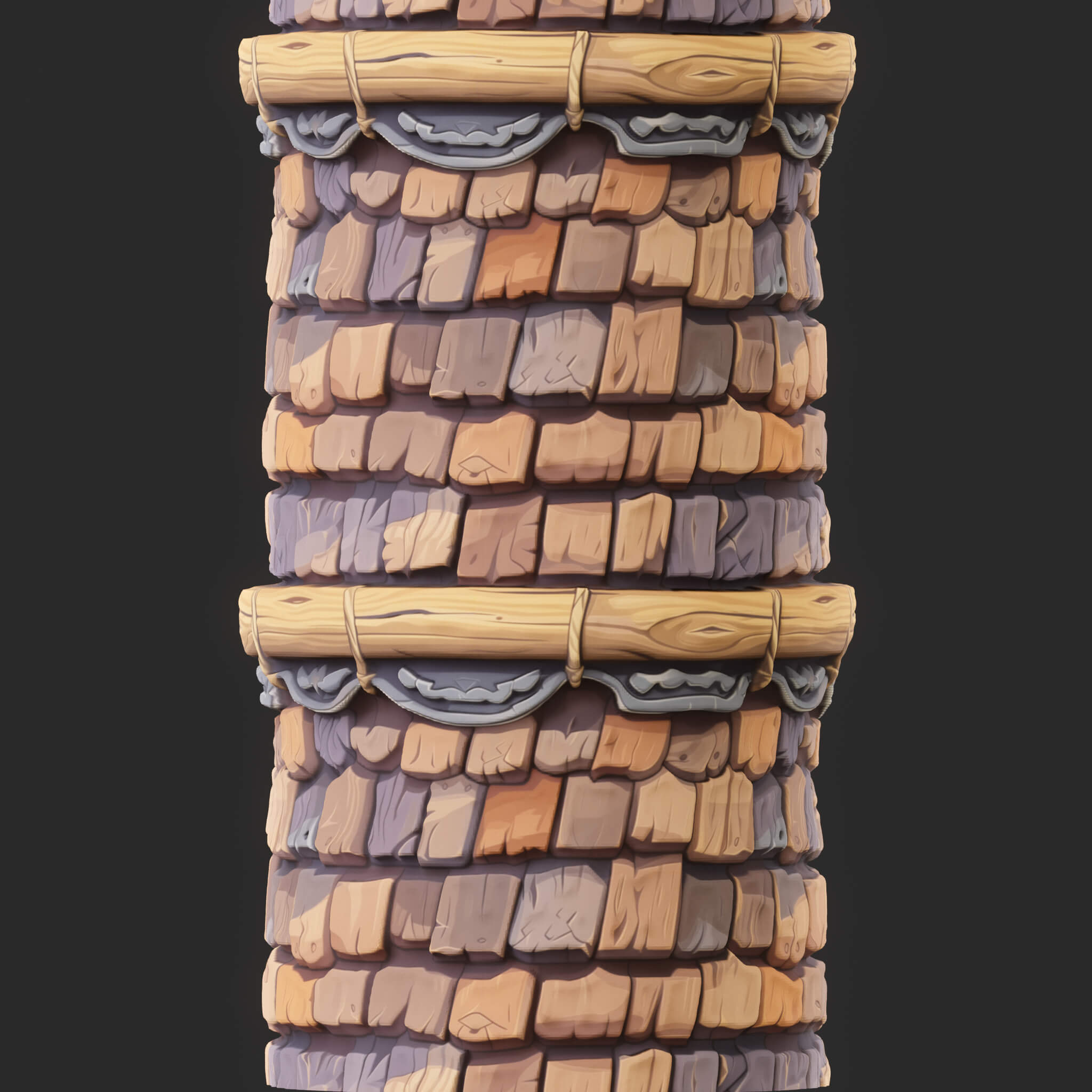 Stylized Roof Seamless Texture by zames1992d