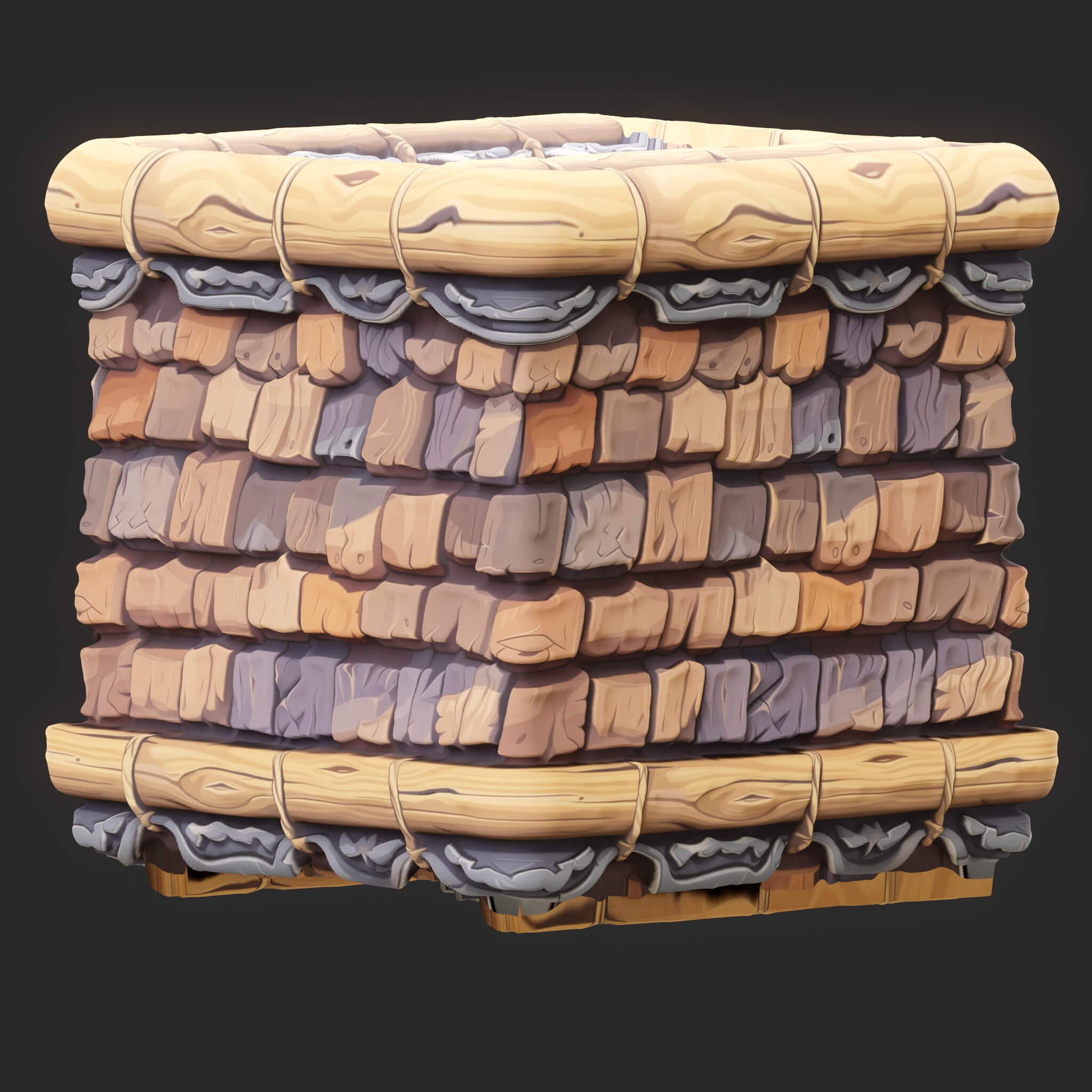 Stylized Roof Seamless Texture by zames1992d