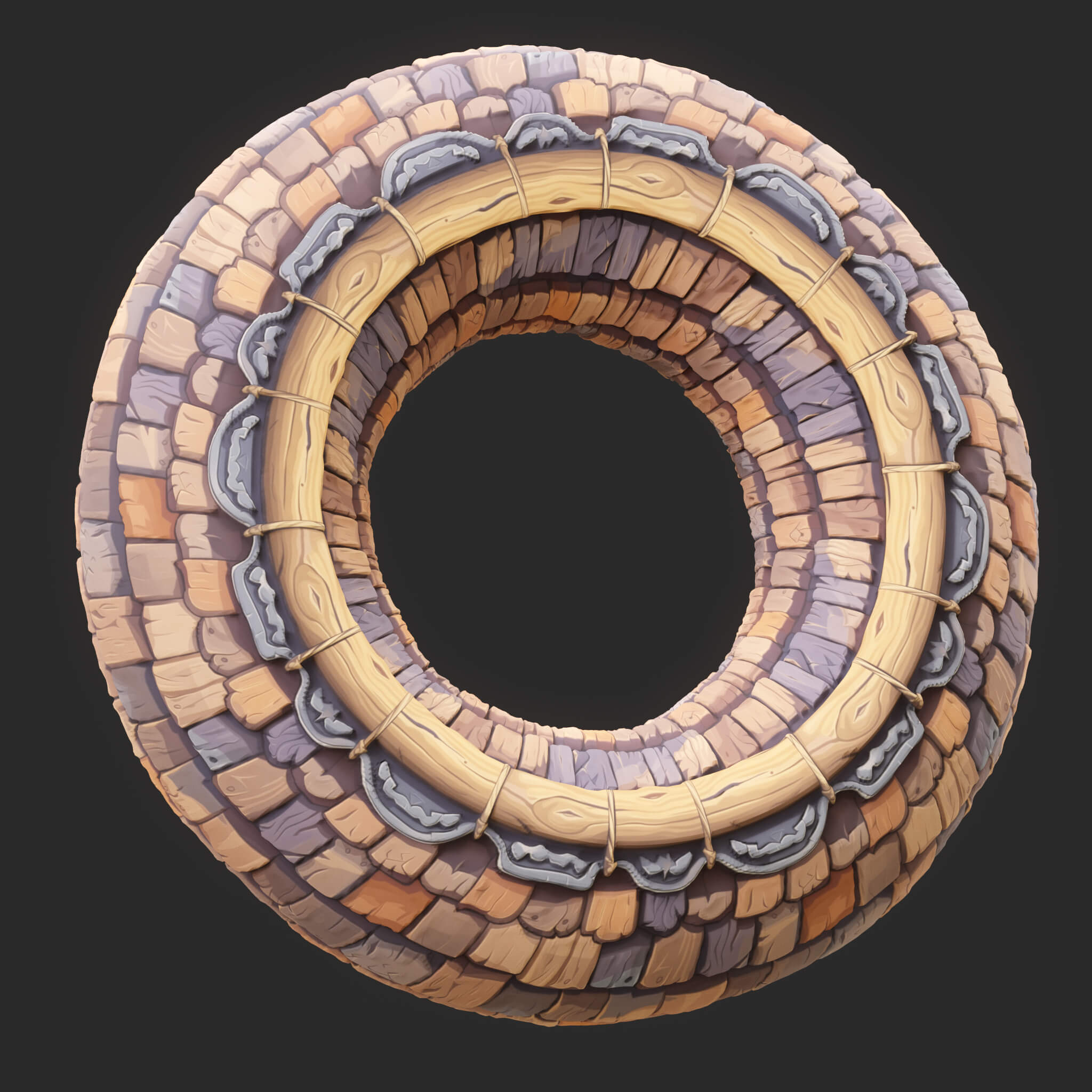 Stylized Roof Seamless Texture by zames1992d