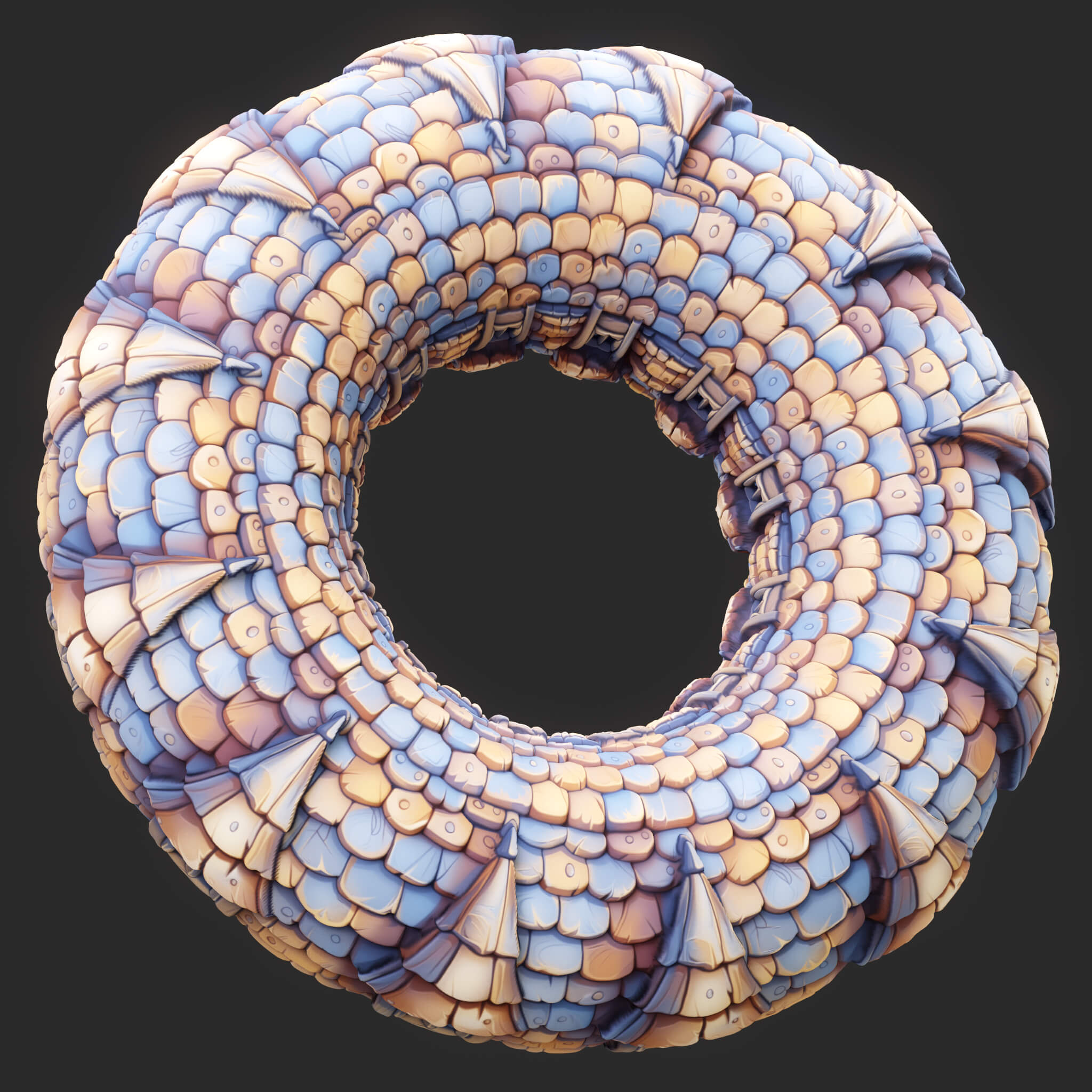 Stylized Roof Seamless Texture by zames1992d