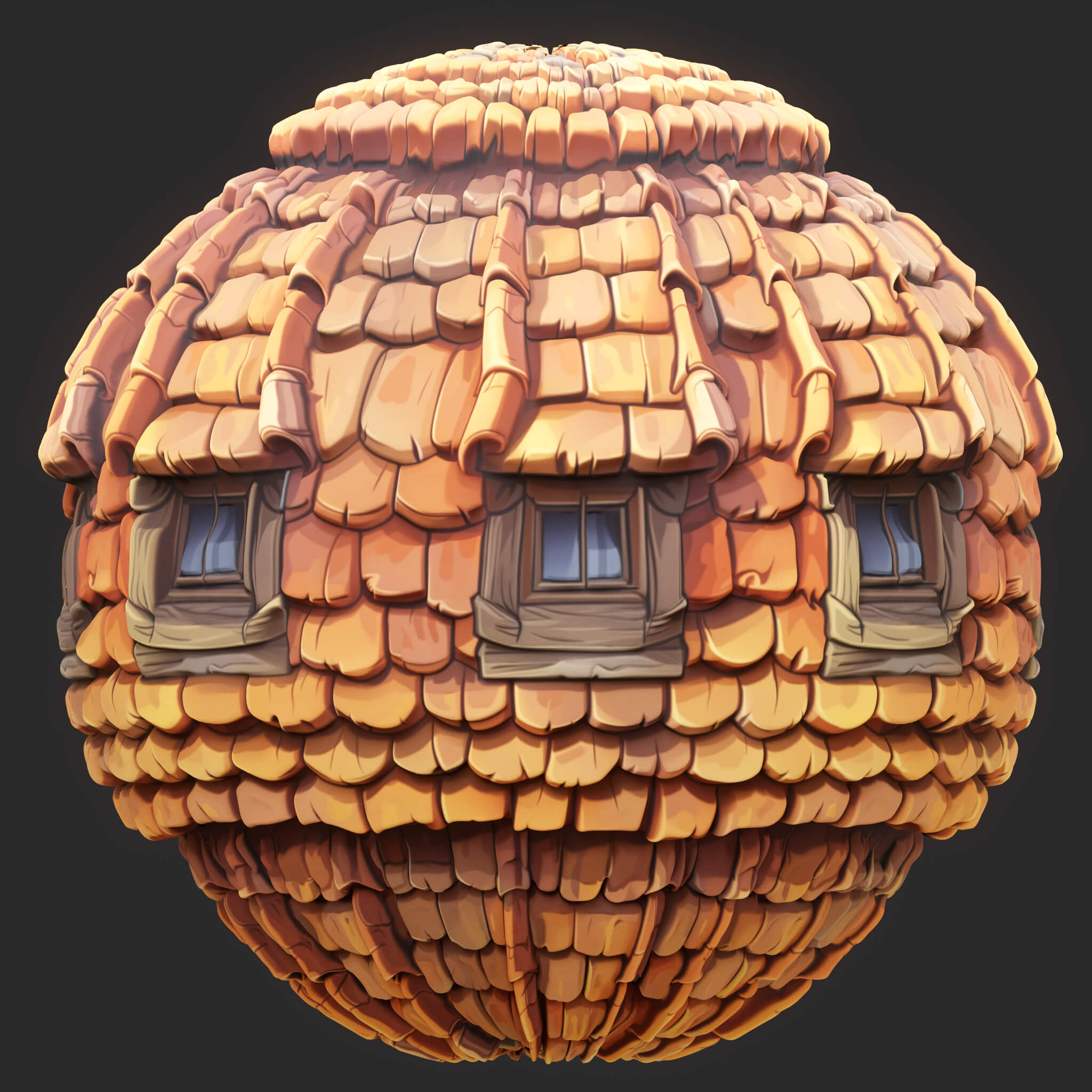 Stylized Roof Seamless Texture by zames1992d