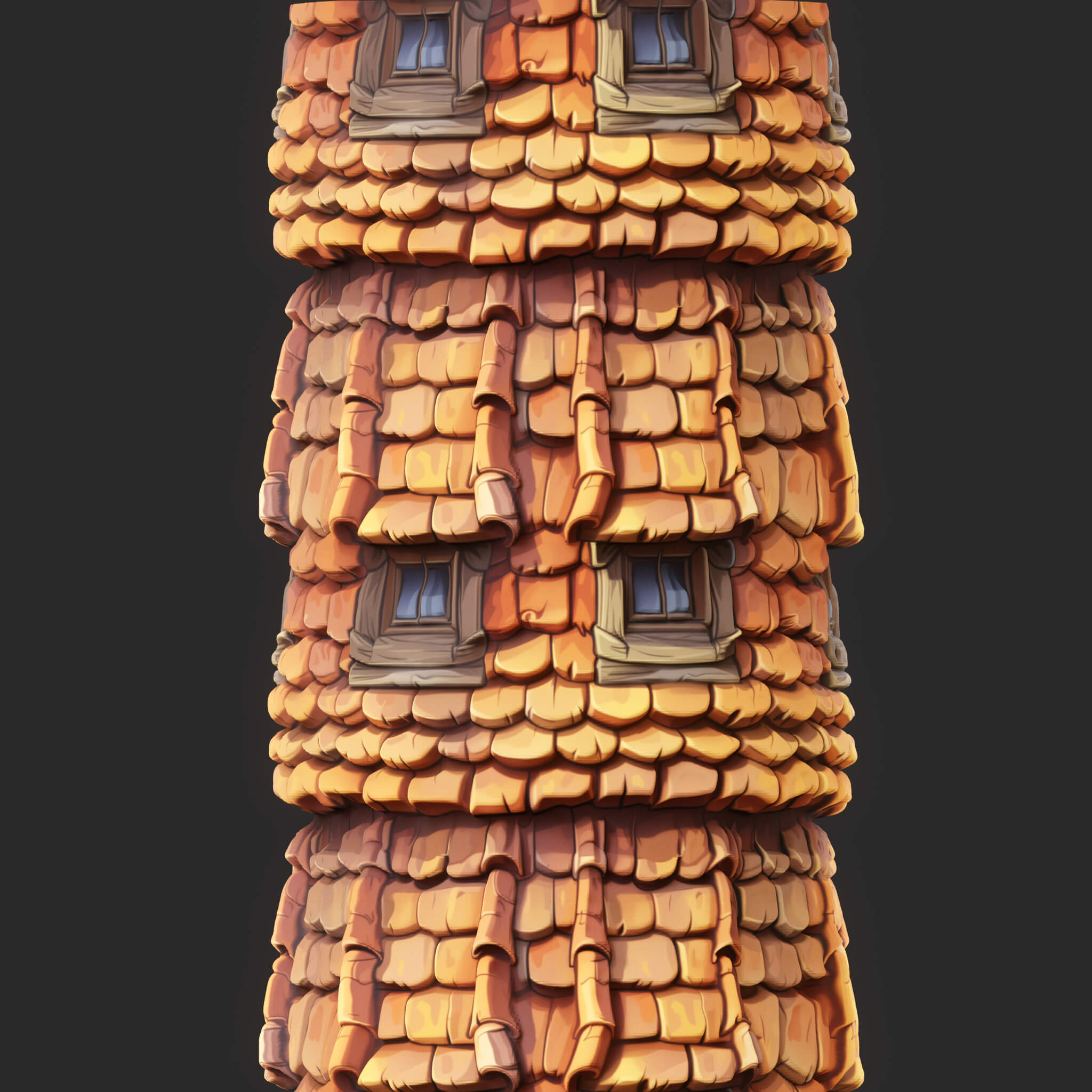 Stylized Roof Seamless Texture by zames1992d