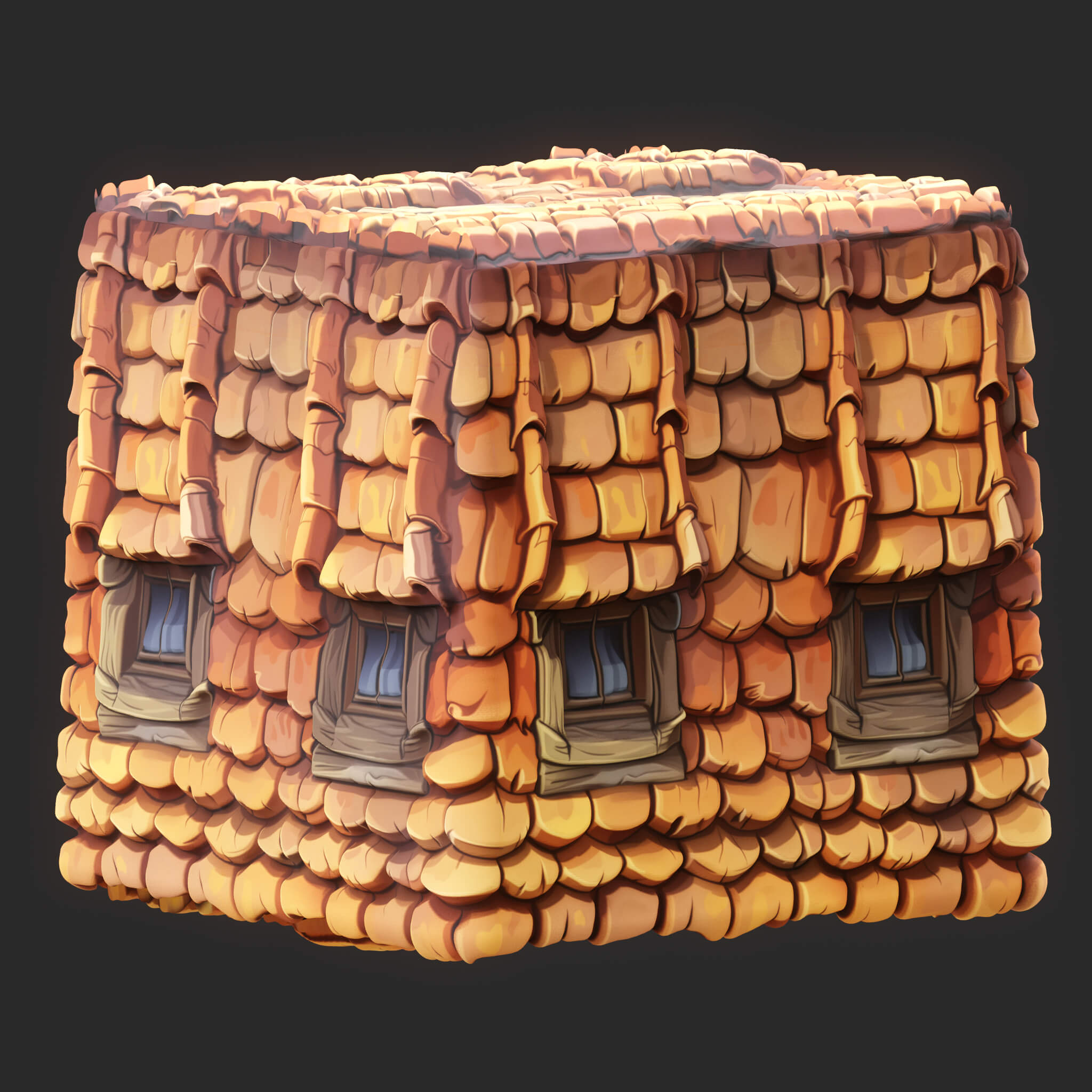 Stylized Roof Seamless Texture by zames1992d