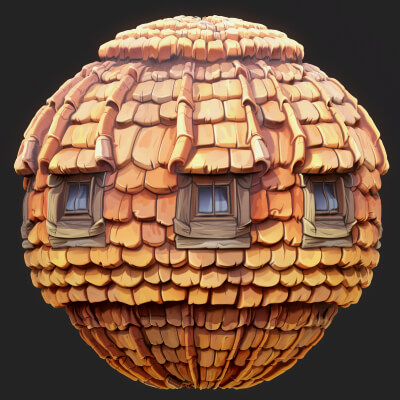 Stylized Roof Seamless Texture by zames1992d