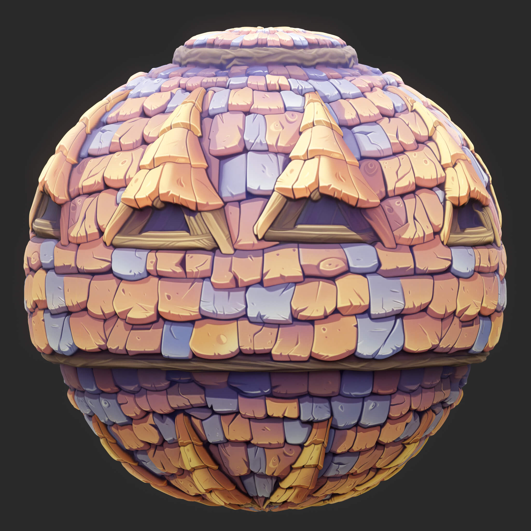 Stylized Roof Seamless Texture by zames1992d