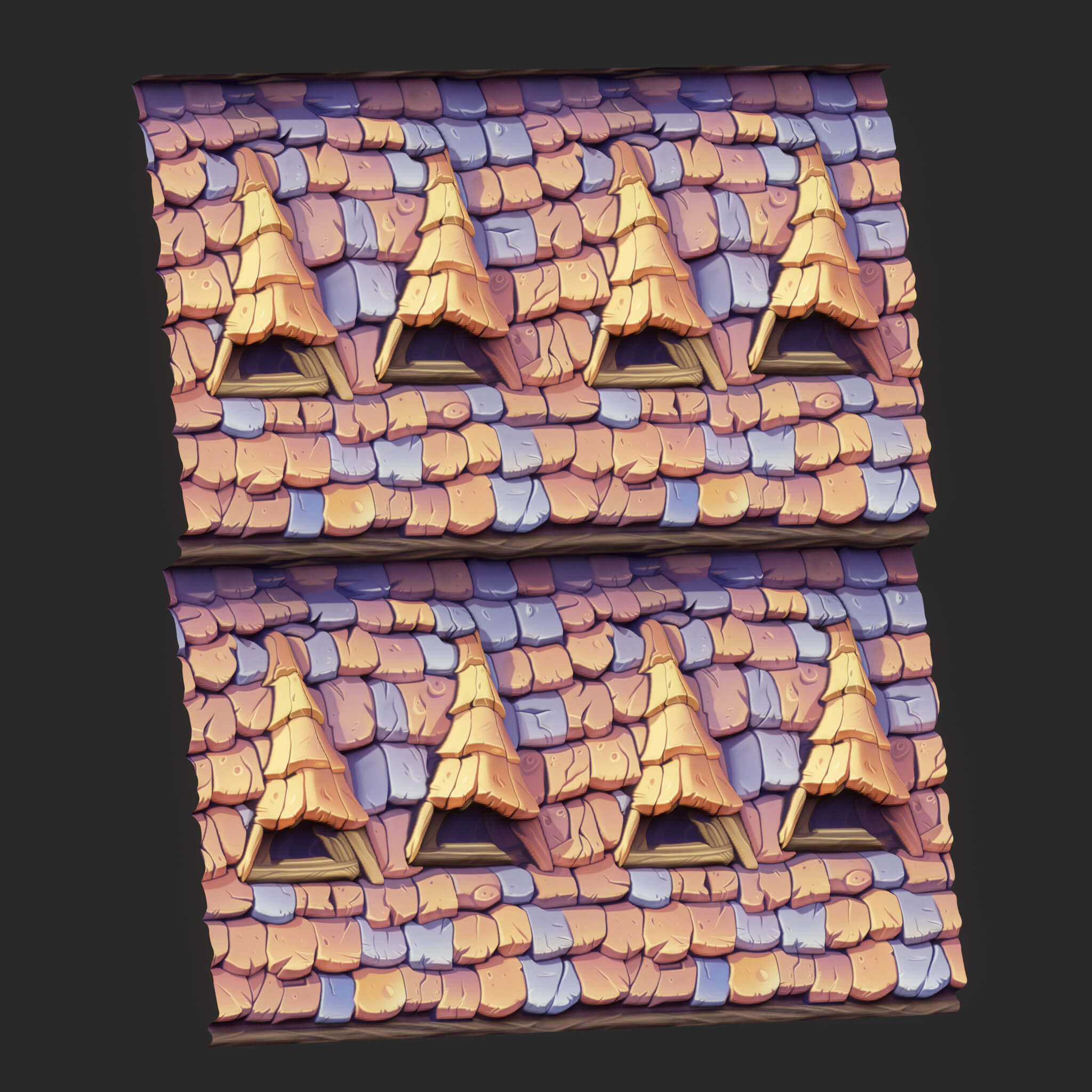 Stylized Roof Seamless Texture by zames1992d