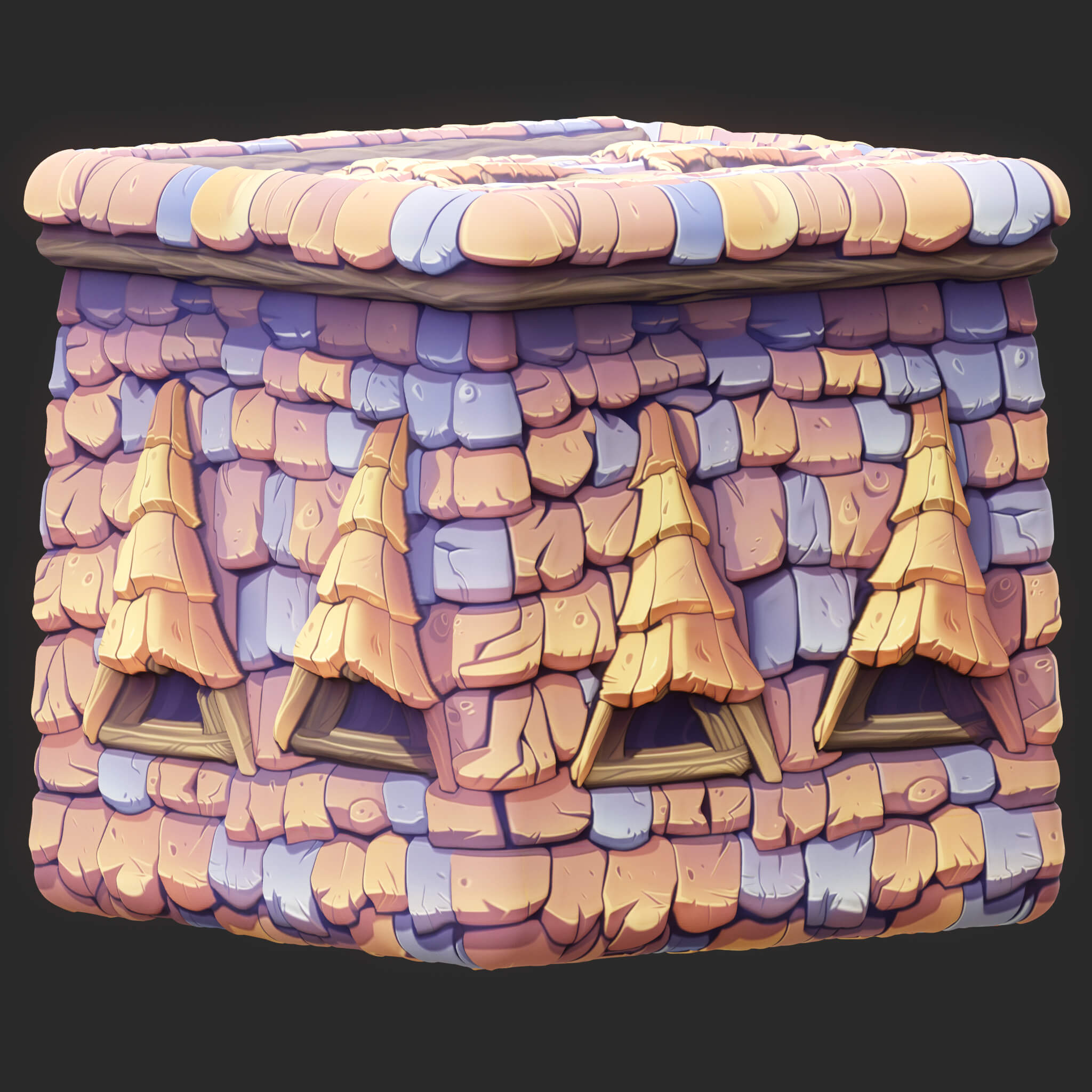 Stylized Roof Seamless Texture by zames1992d