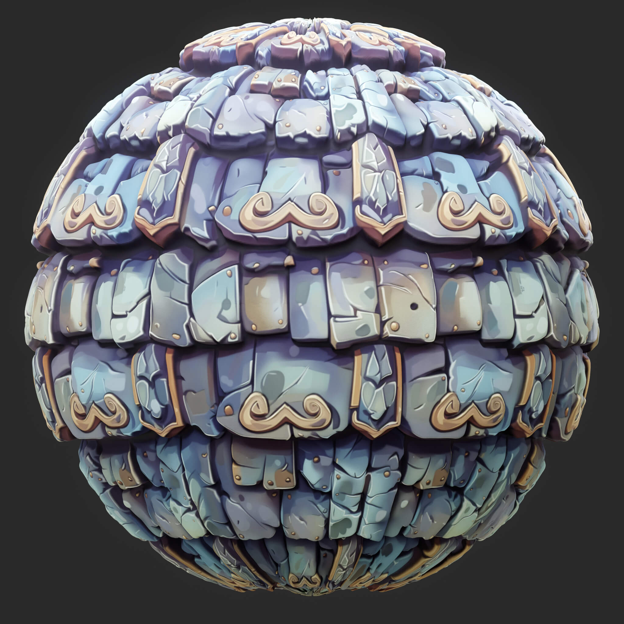 Stylized Roof Seamless Texture by zames1992d