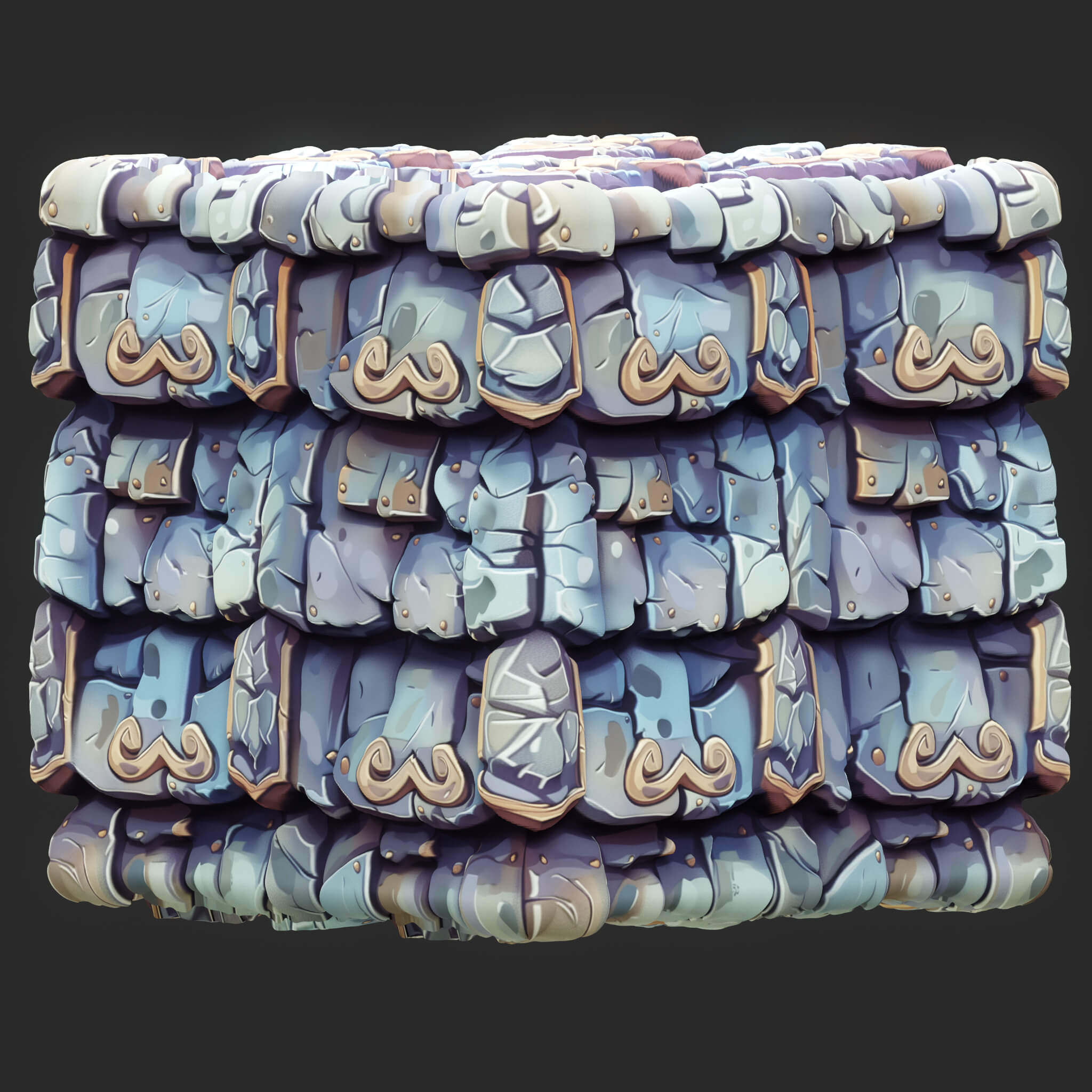 Stylized Roof Seamless Texture by zames1992d