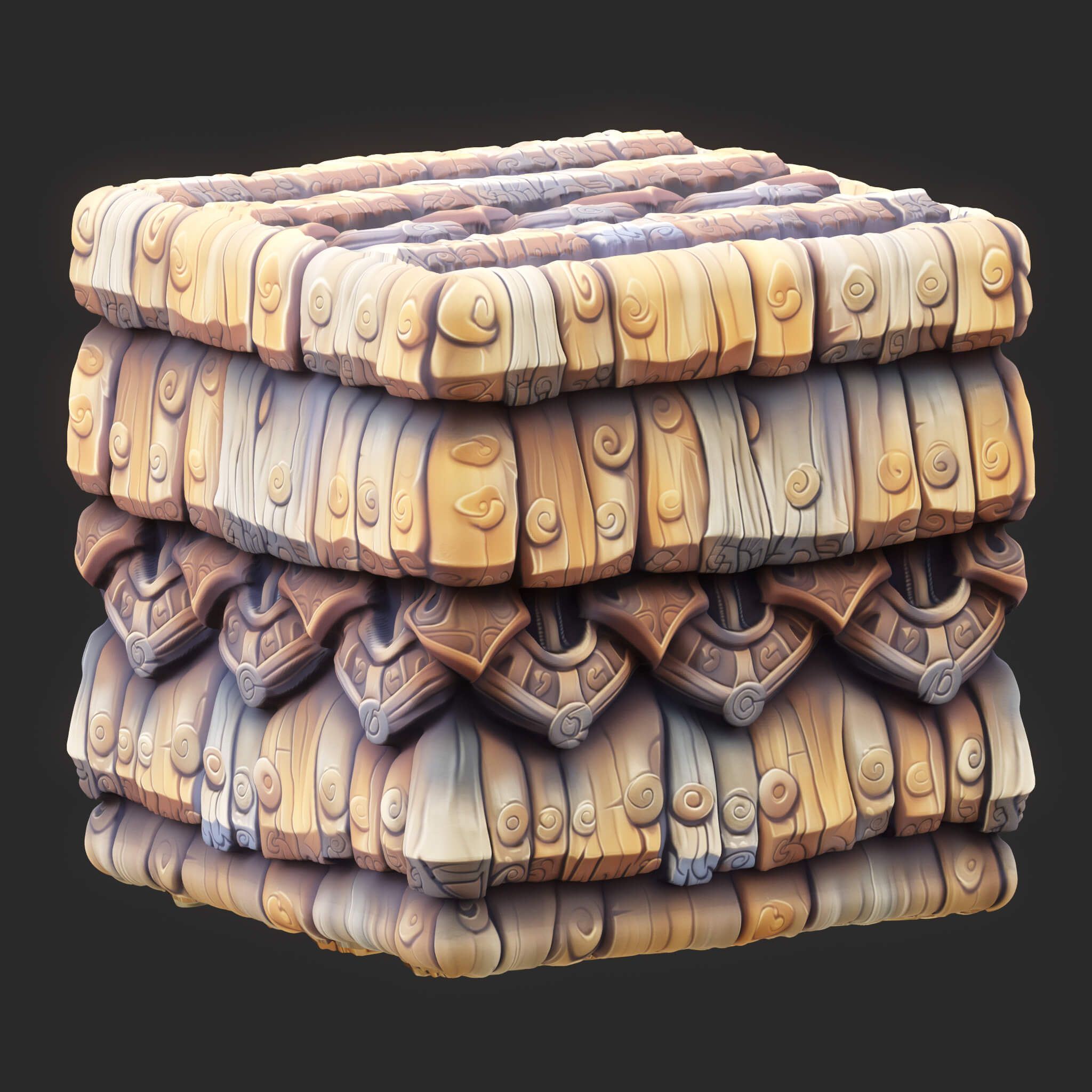 Stylized Roof Seamless Texture by zames1992d