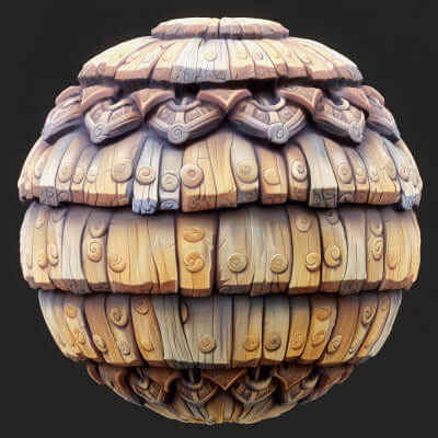 Stylized Roof Seamless Texture by zames1992d