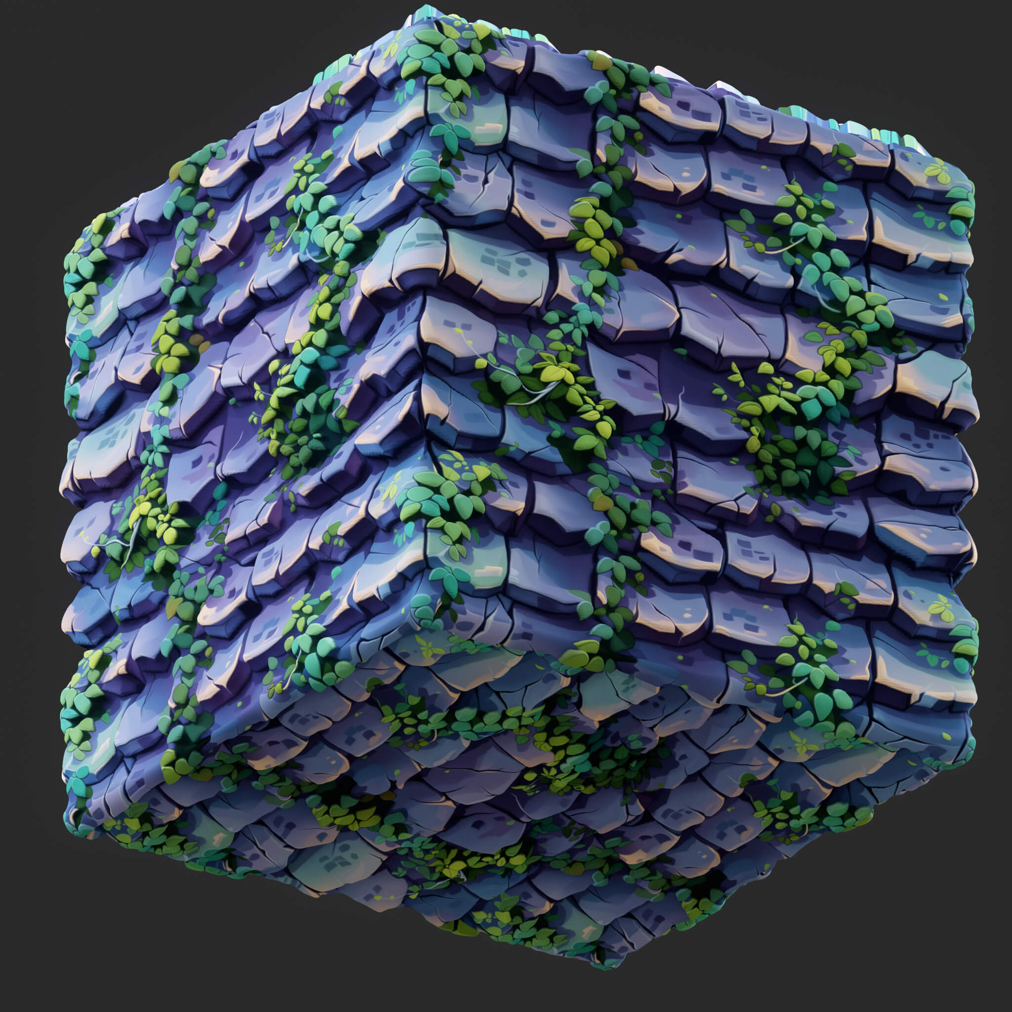 Stylized Roof Seamless Texture by zames1992d