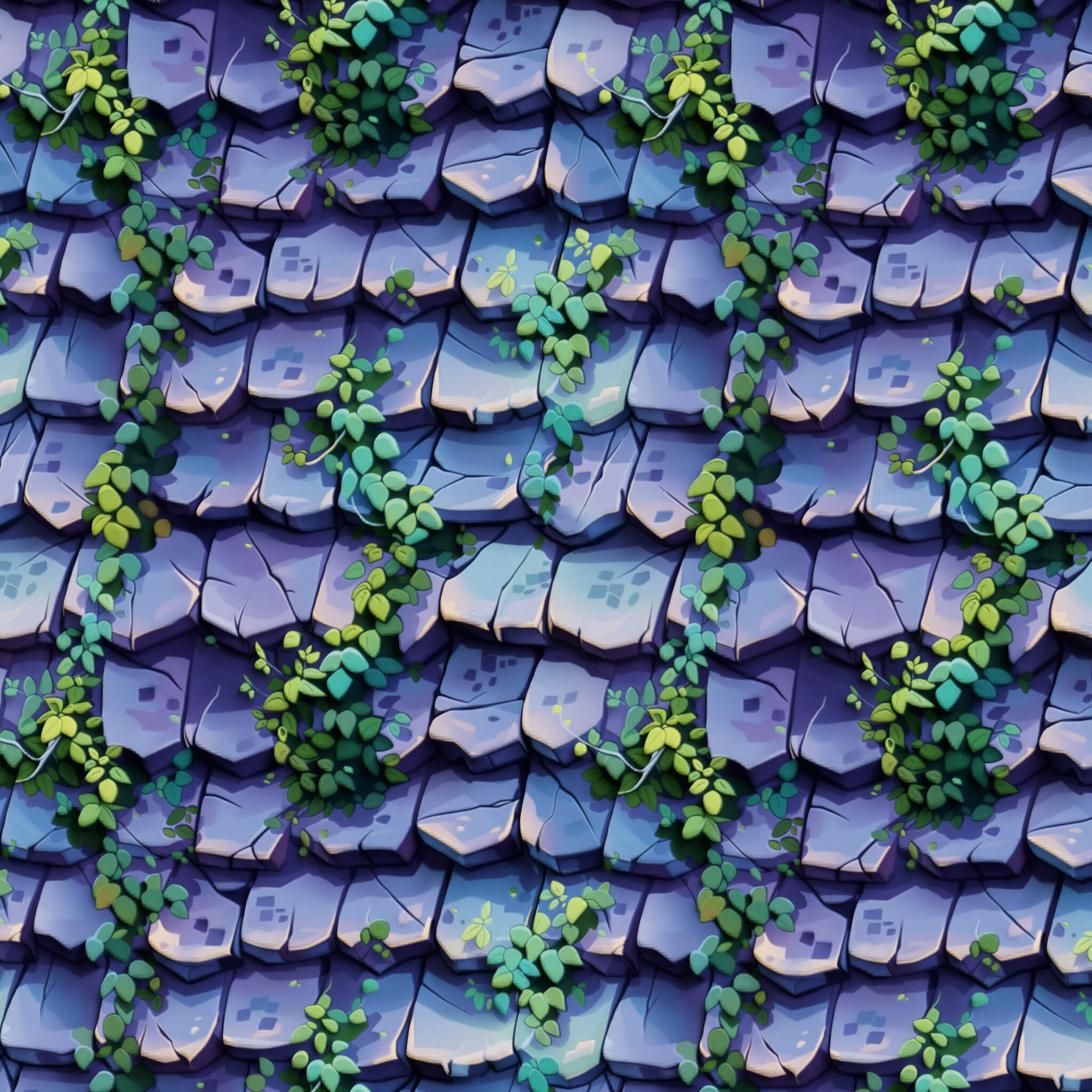 Stylized Roof Seamless Texture by zames1992d