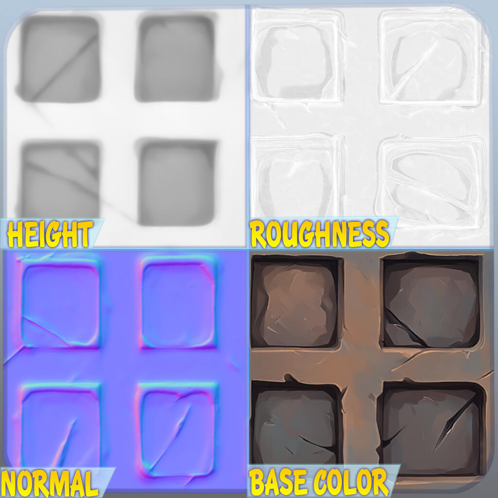 Stylized Rusty Metal Grid Texture by zames1992d