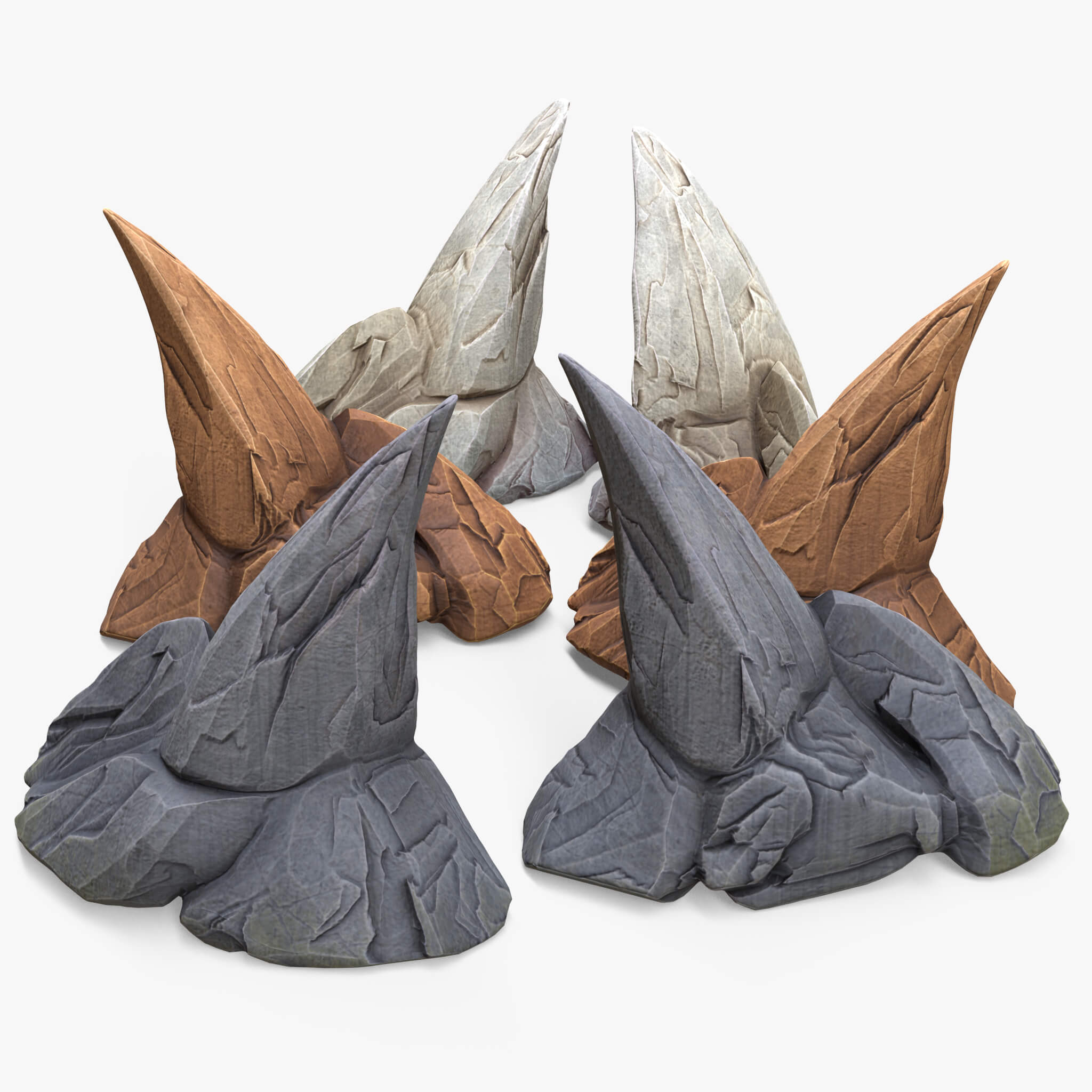 Stylized Sharp Rock - 3D Model by zames1992d