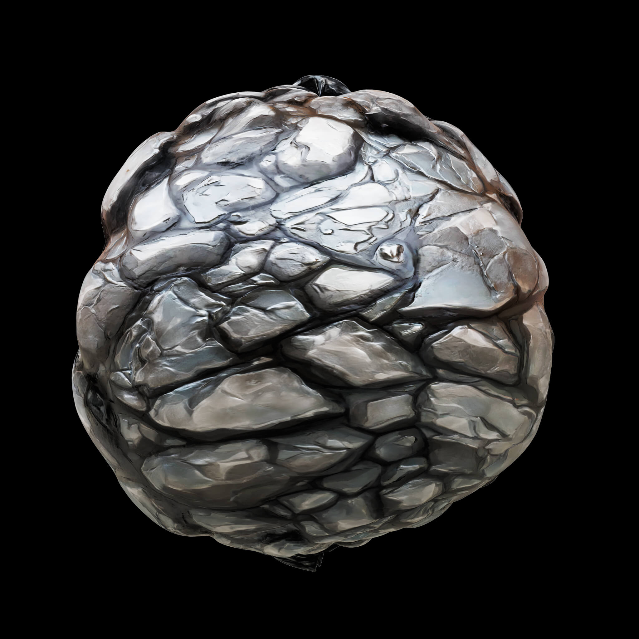 Stylized Silver V1 Seamless Texture by zames1992d