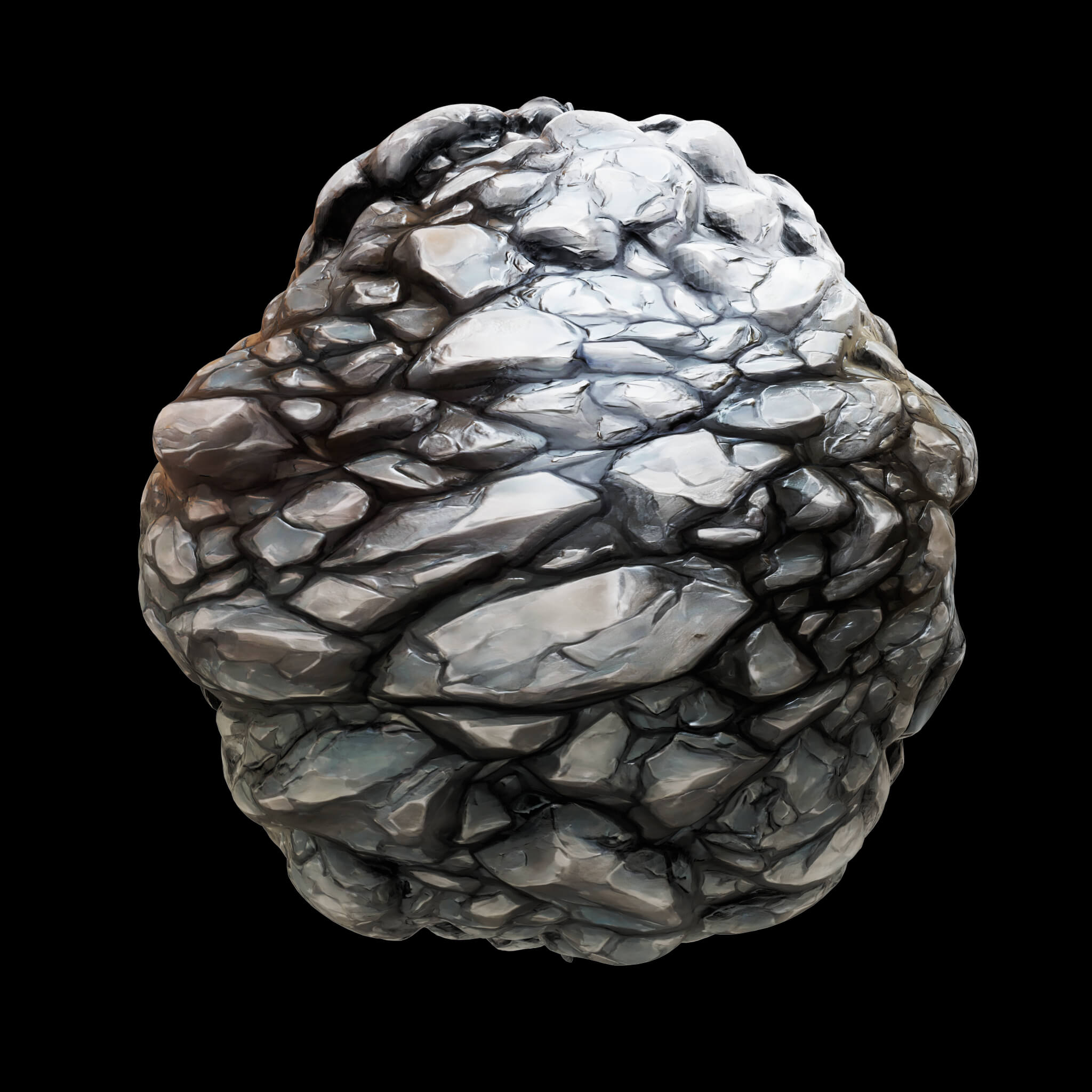 Stylized Silver V1 Seamless Texture by zames1992d