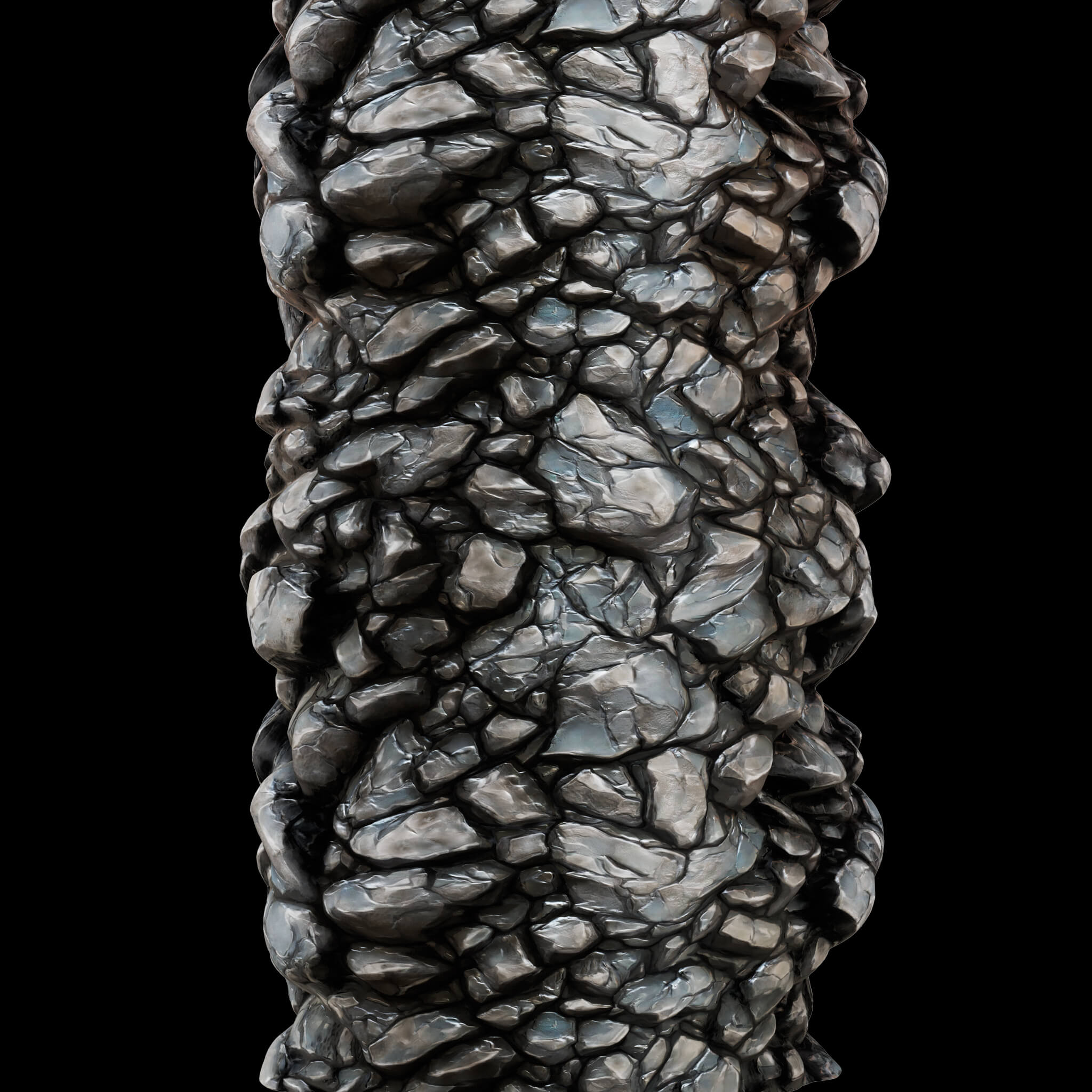 Stylized Silver V1 Seamless Texture by zames1992d