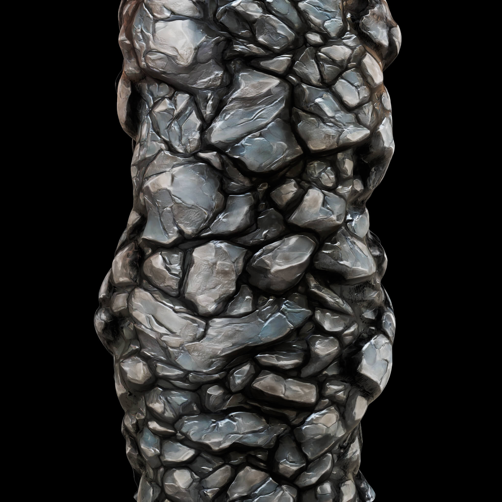 Stylized Silver V1 Seamless Texture by zames1992d