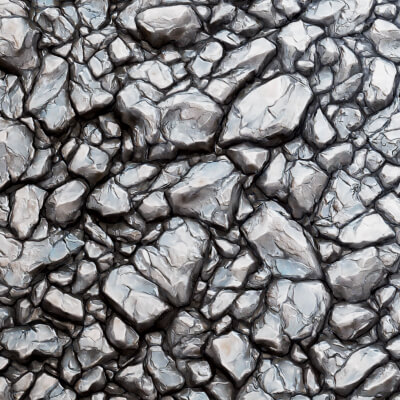 Stylized Silver V1 Seamless Texture by zames1992d