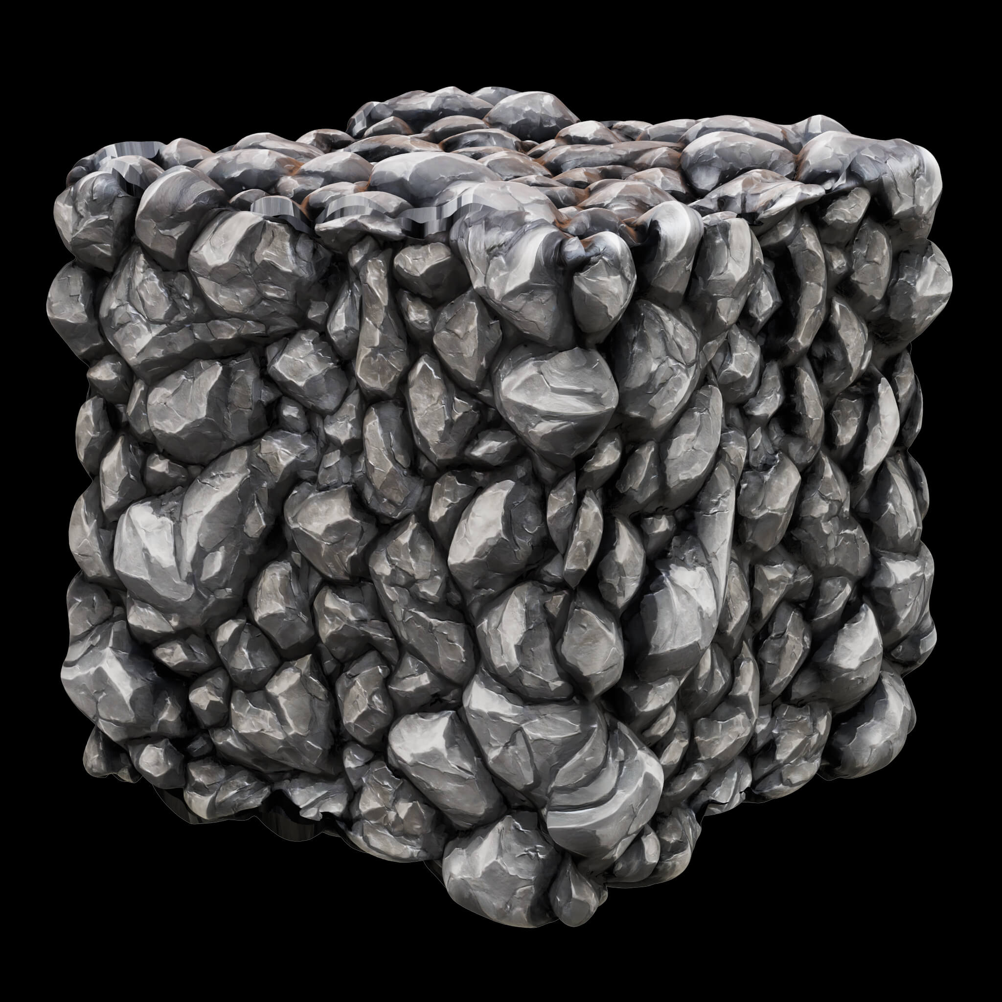 Stylized Silver V2 Seamless Texture by zames1992d