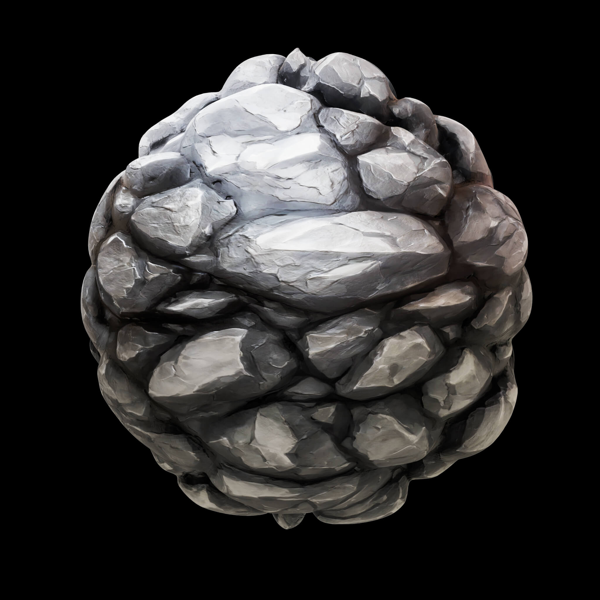 Stylized Silver V2 Seamless Texture by zames1992d