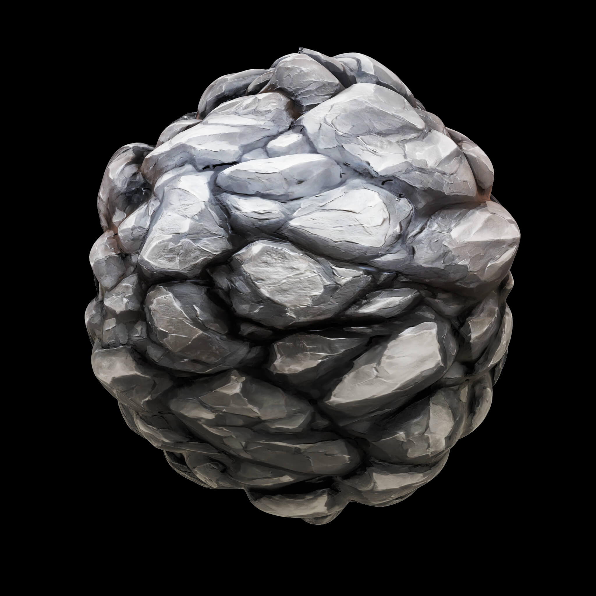 Stylized Silver V2 Seamless Texture by zames1992d