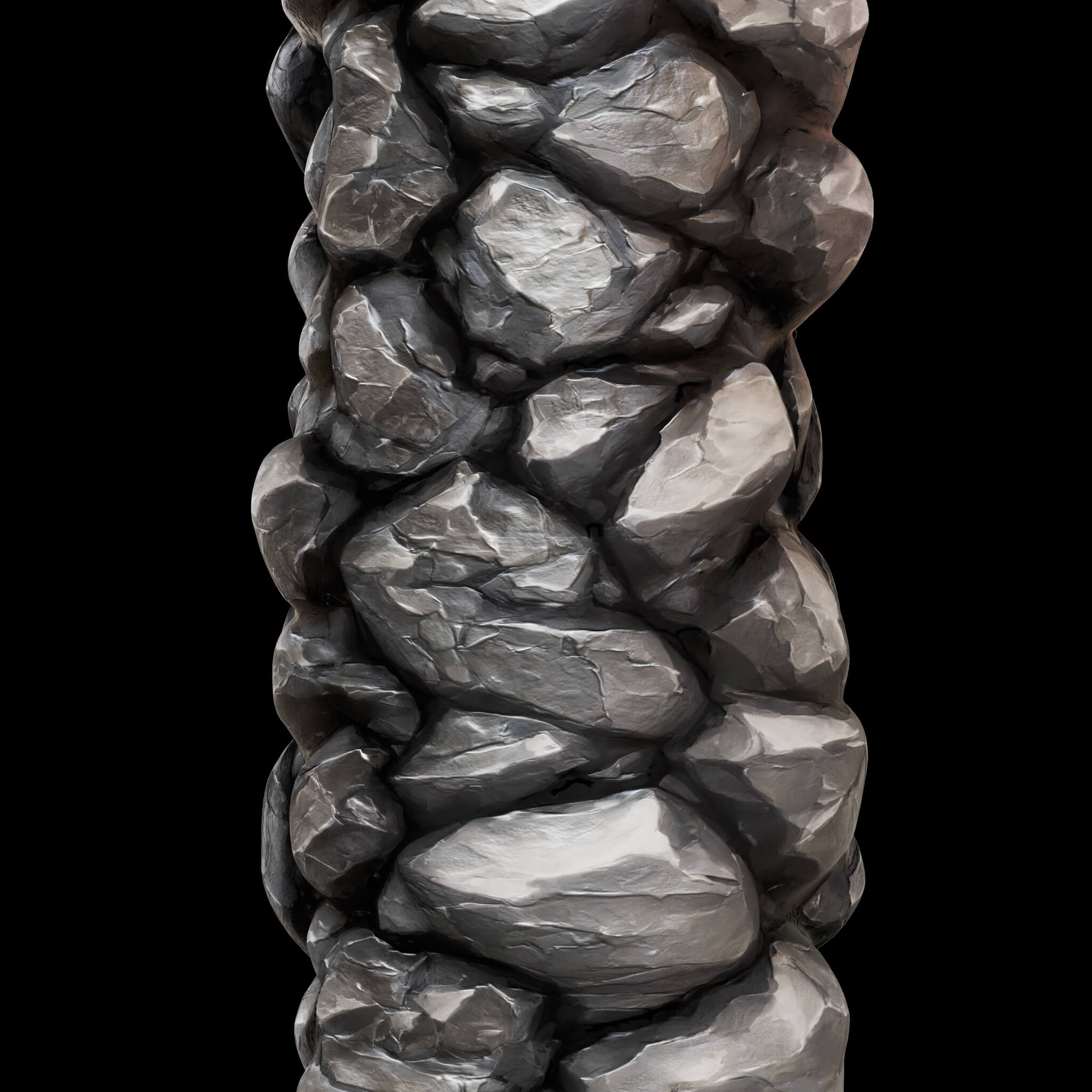 Stylized Silver V2 Seamless Texture by zames1992d