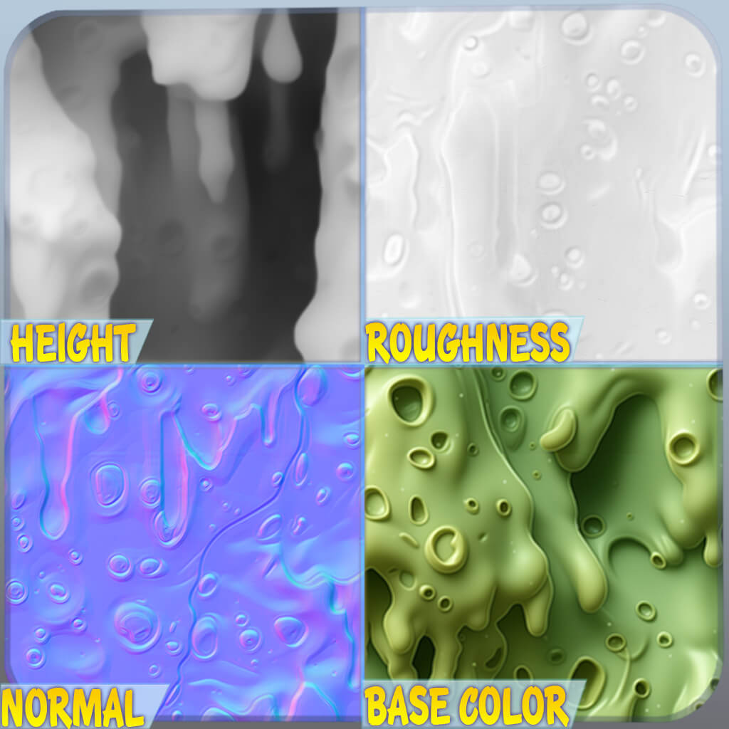 Stylized Slime Seamless Texture by zames1992d