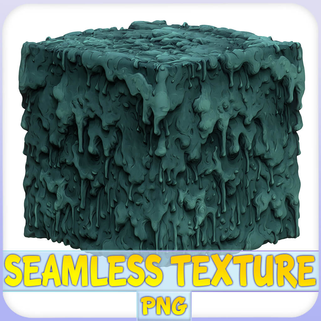 Stylized Slime Seamless Texture by zames1992d