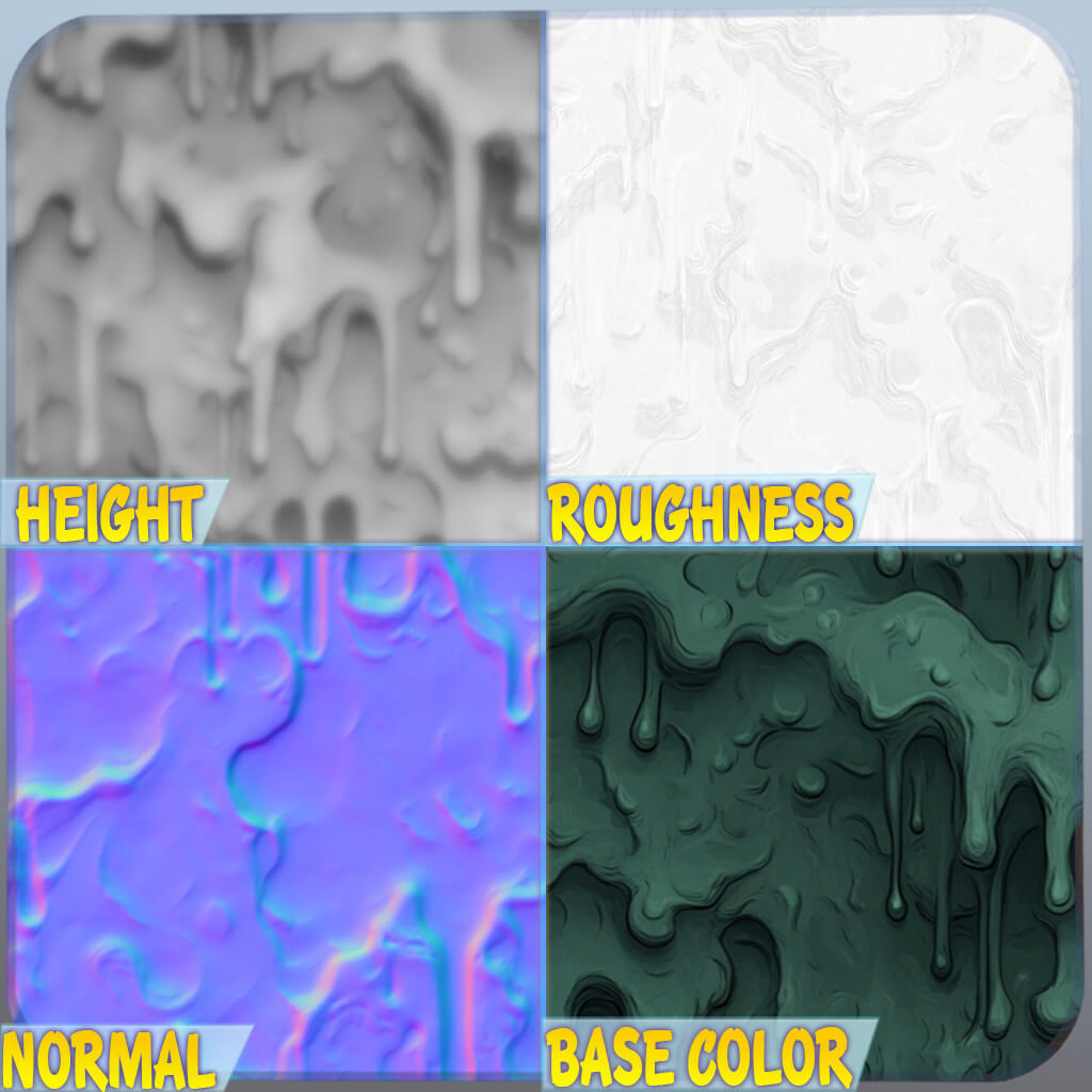 Stylized Slime Seamless Texture by zames1992d