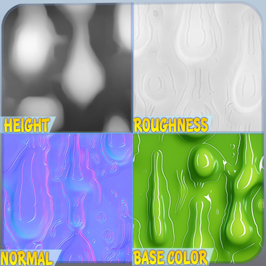 Stylized Slime Seamless Texture by zames1992d
