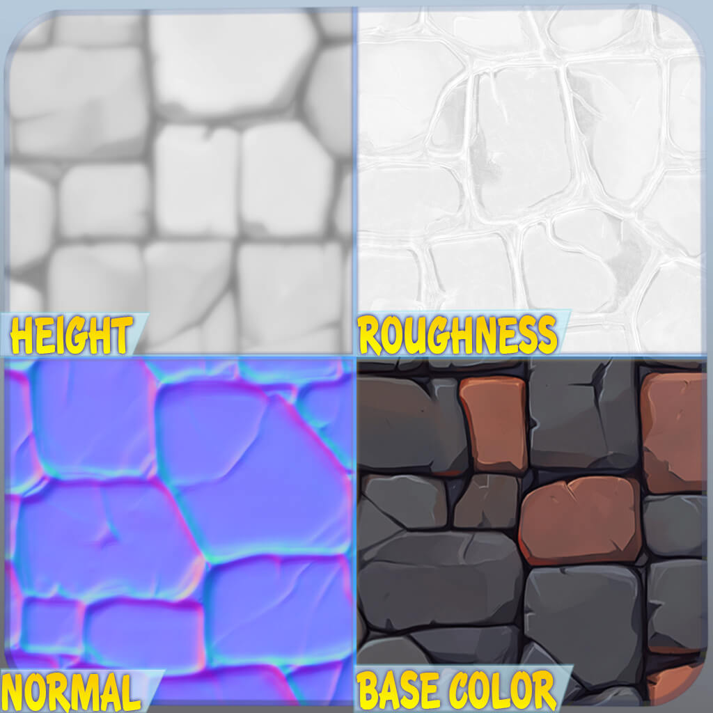 Stylized Stone Floor Seamless Texture by zames1992d