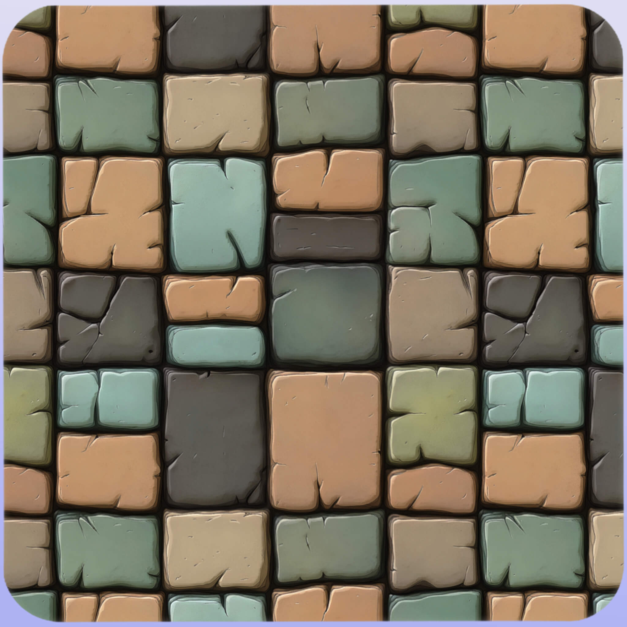 Stylized Stone Floor Seamless Texture by zames1992d