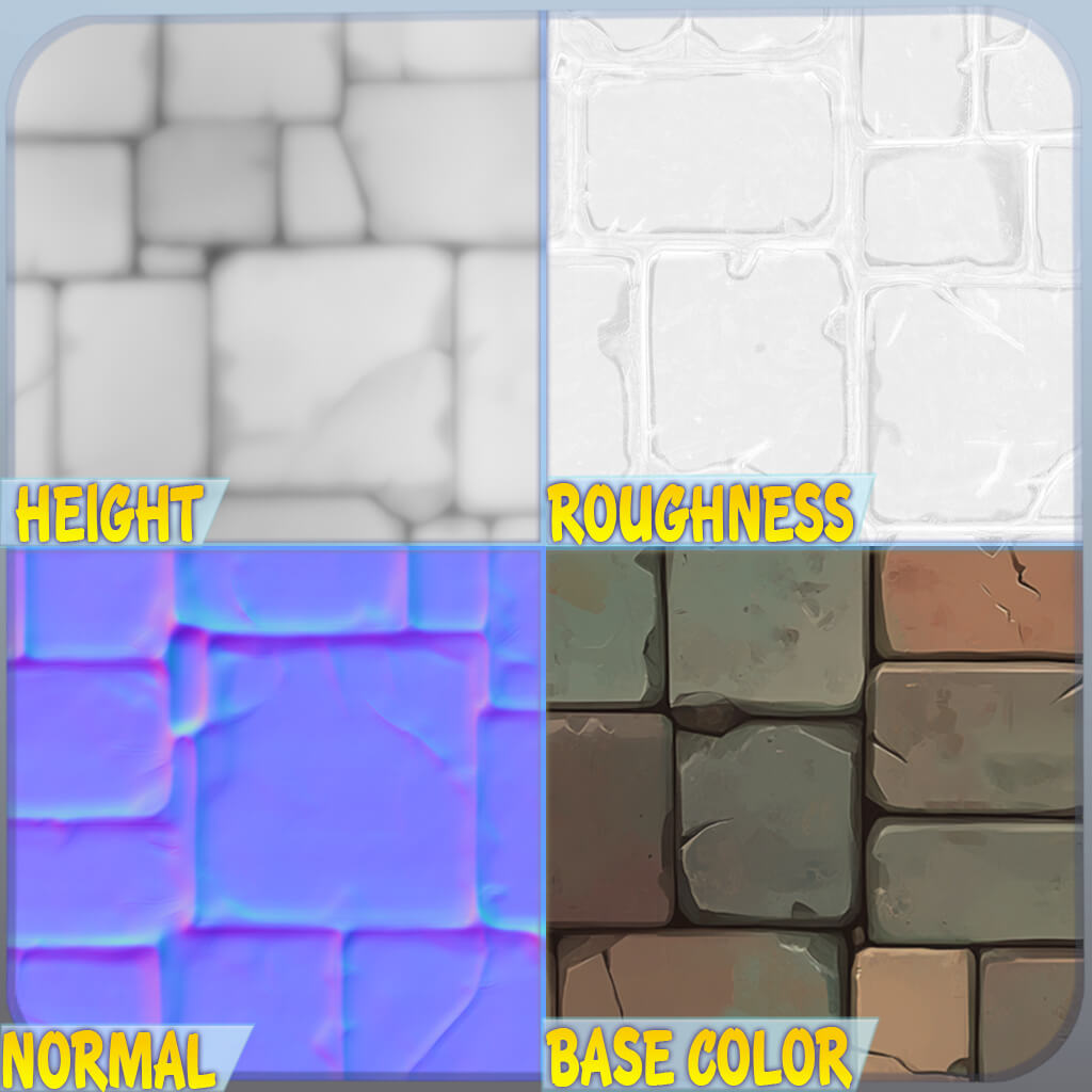 Stylized Stone Floor Seamless Texture by zames1992d