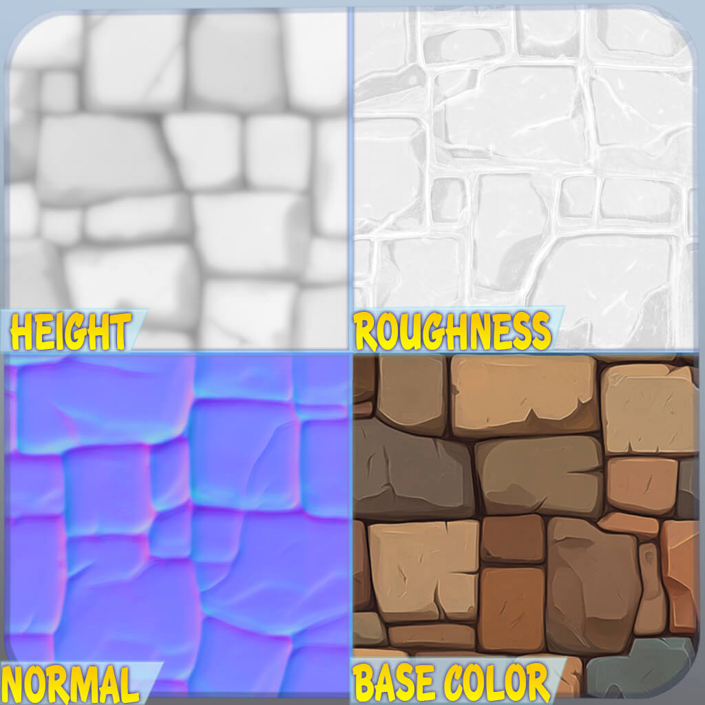 Stylized Stone Floor Seamless Texture by zames1992d