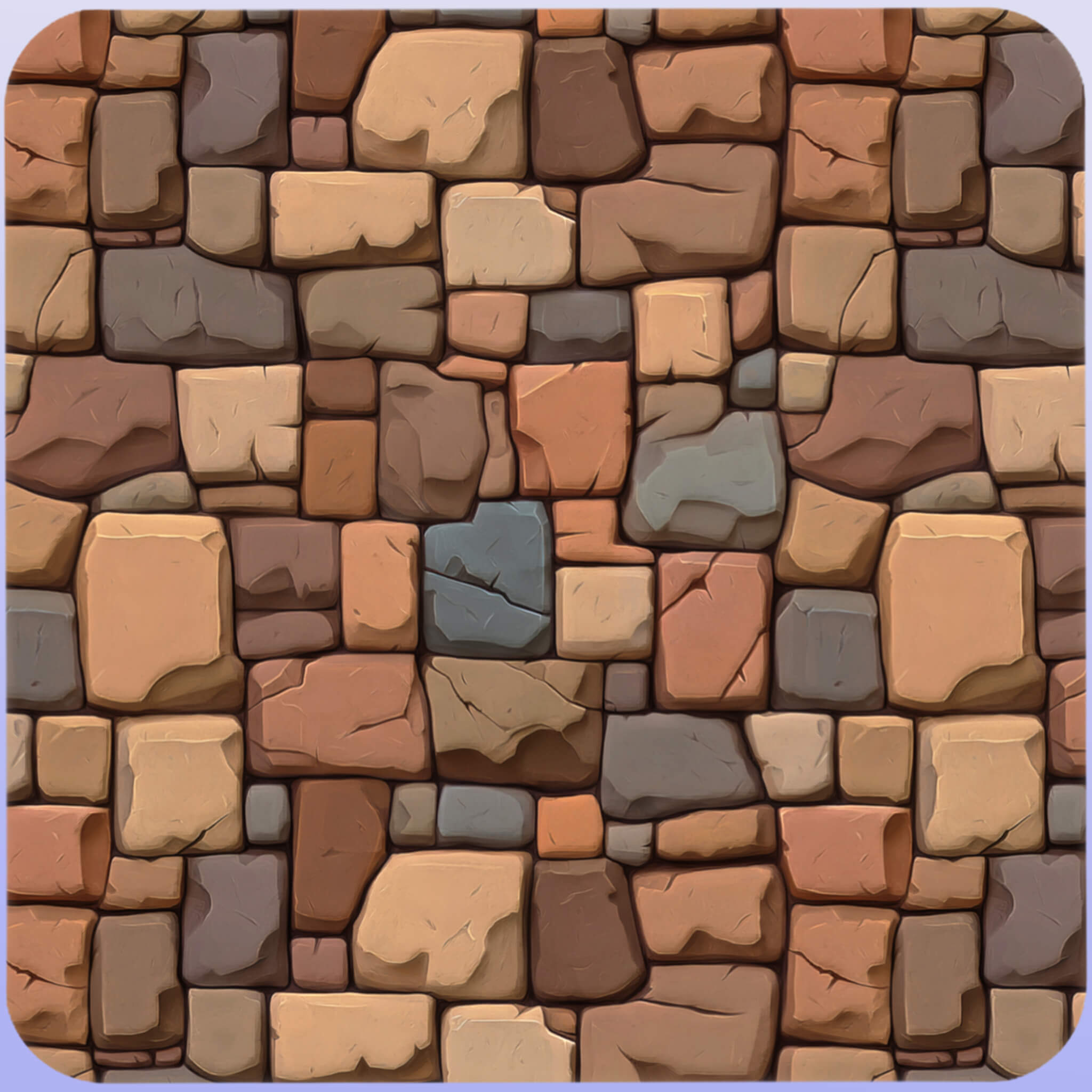 Stylized Stone Floor Seamless Texture by zames1992d