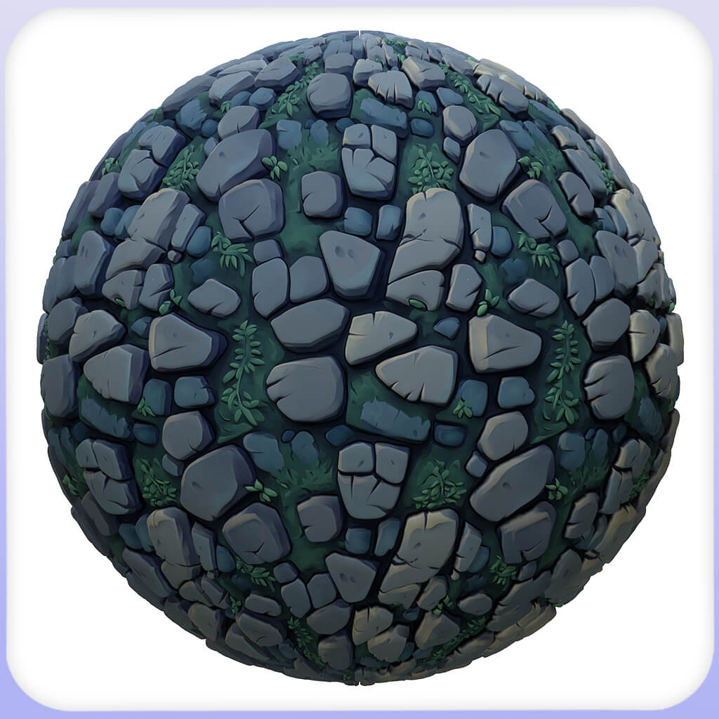Stylized Stone Floor Seamless Texture by zames1992d