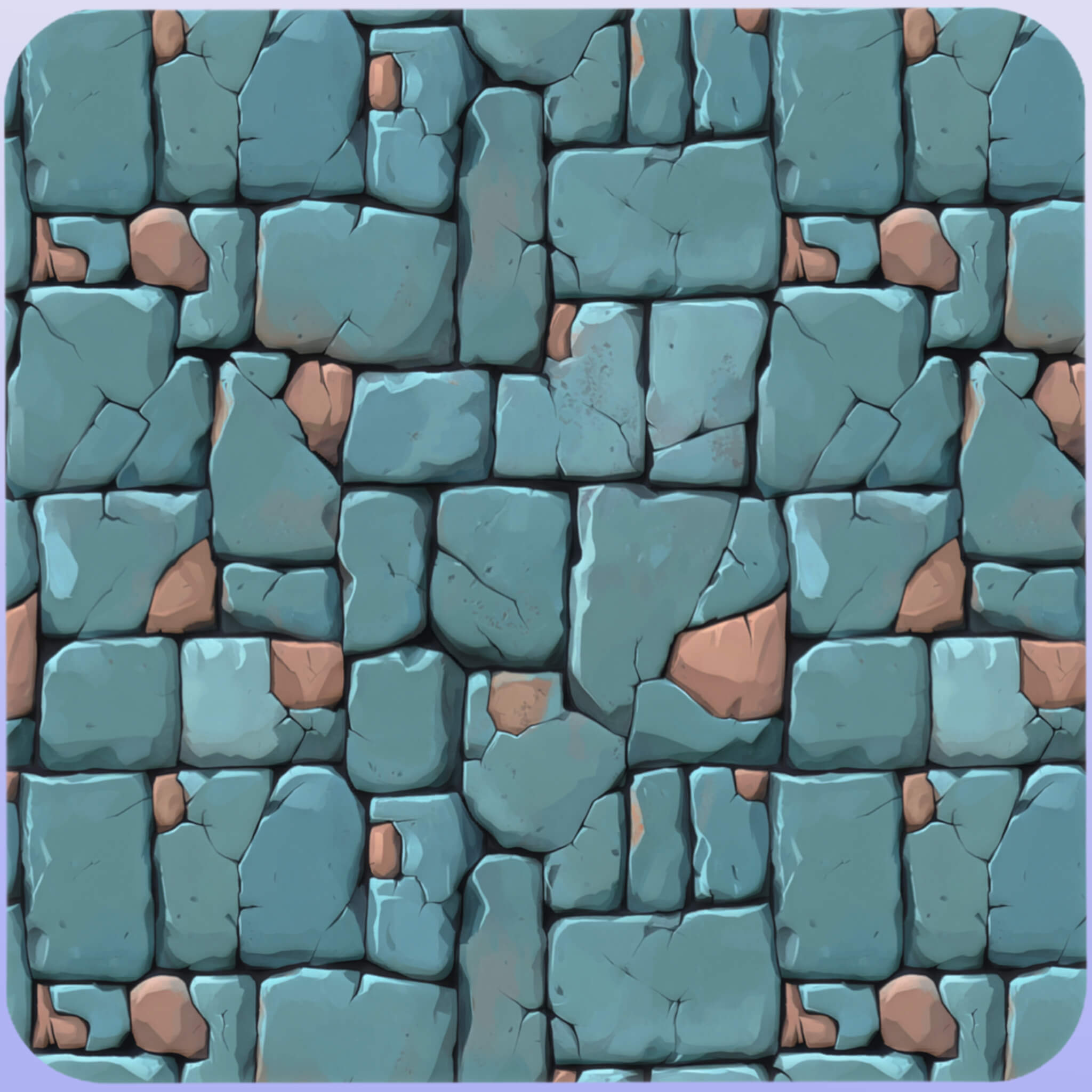 Stylized Stone Floor Seamless Texture by zames1992d