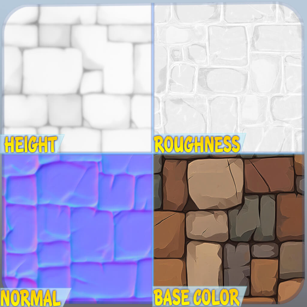 Stylized Stone Floor Seamless Texture by zames1992d