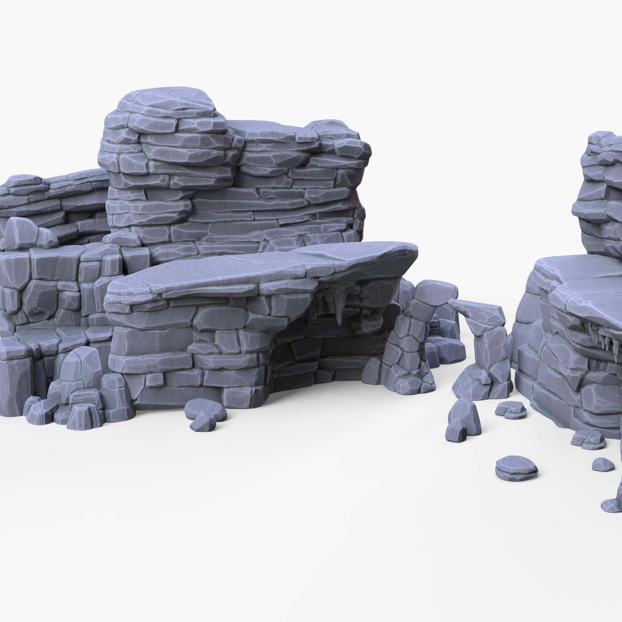 Stylized Stone Rock Pack - 3D Model by zames1992d