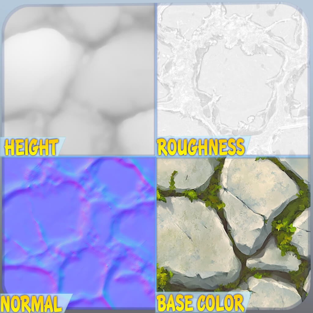Stylized Stone Seamless Texture by zames1992d