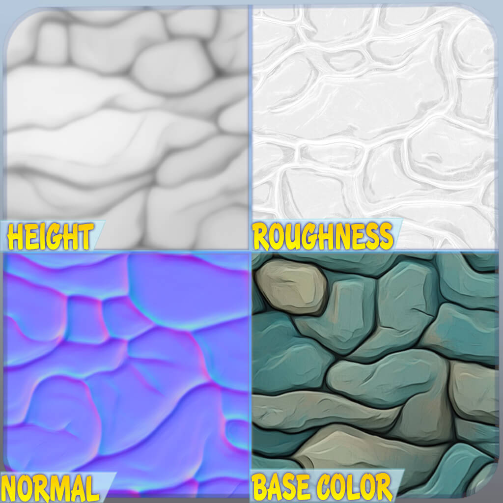 Stylized Stone Seamless Texture by zames1992d