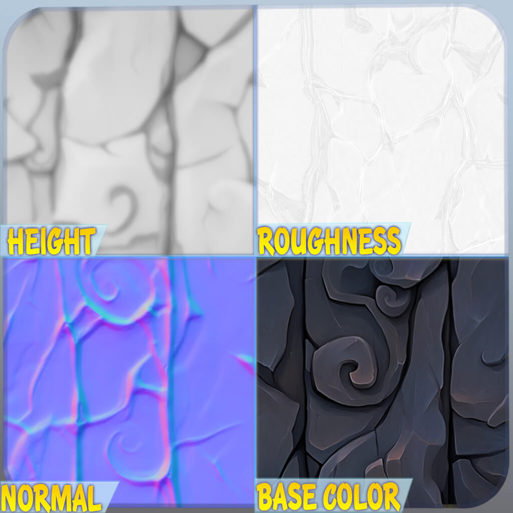 Stylized Stone Seamless Texture by zames1992d