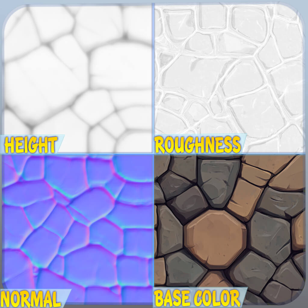Stylized Stone Floor Seamless Texture by zames1992d