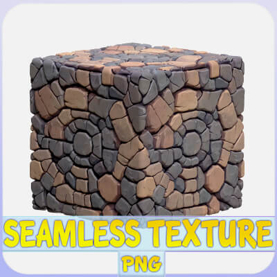 Stylized Stone Floor Seamless Texture by zames1992d