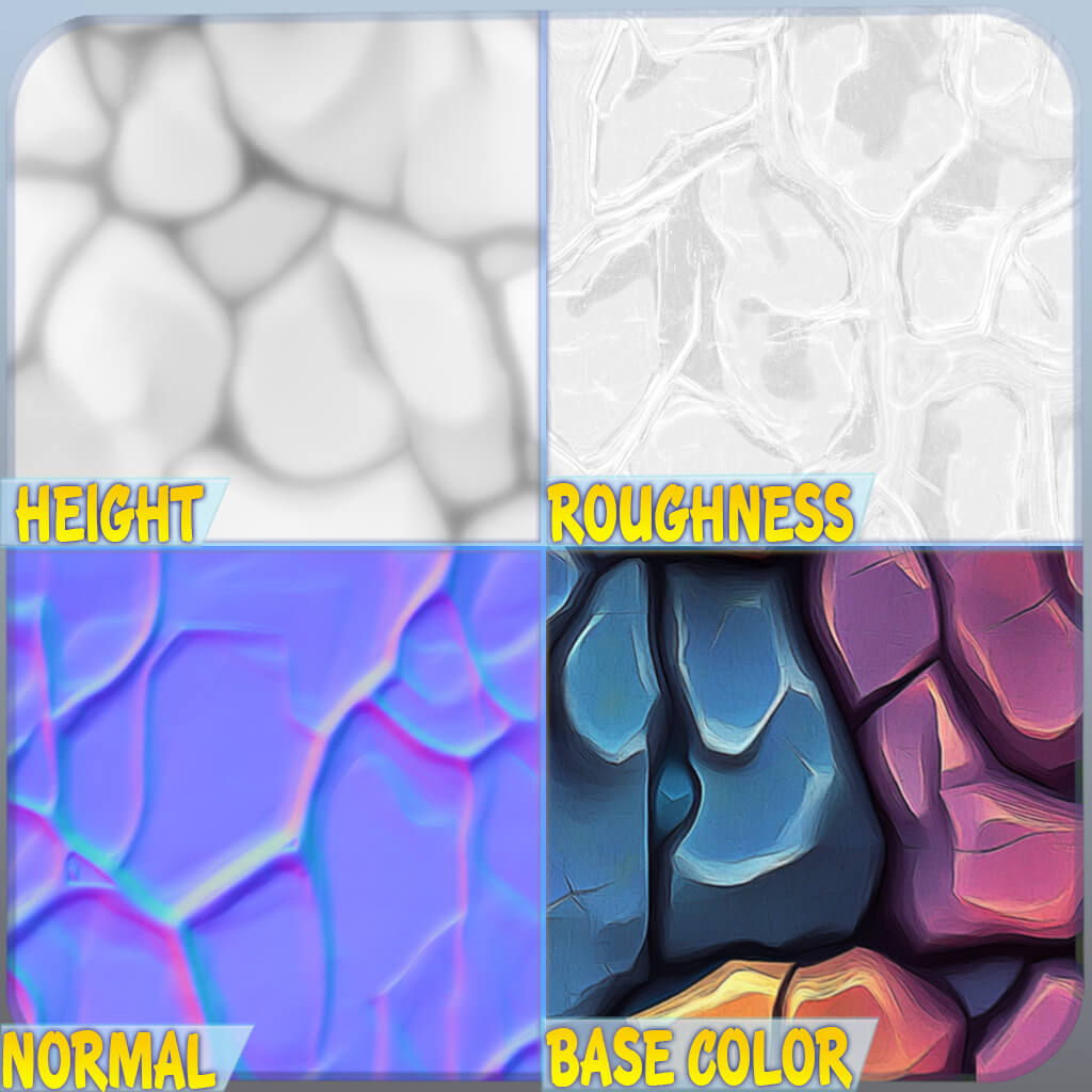 Stylized Stone Seamless Texture by zames1992d