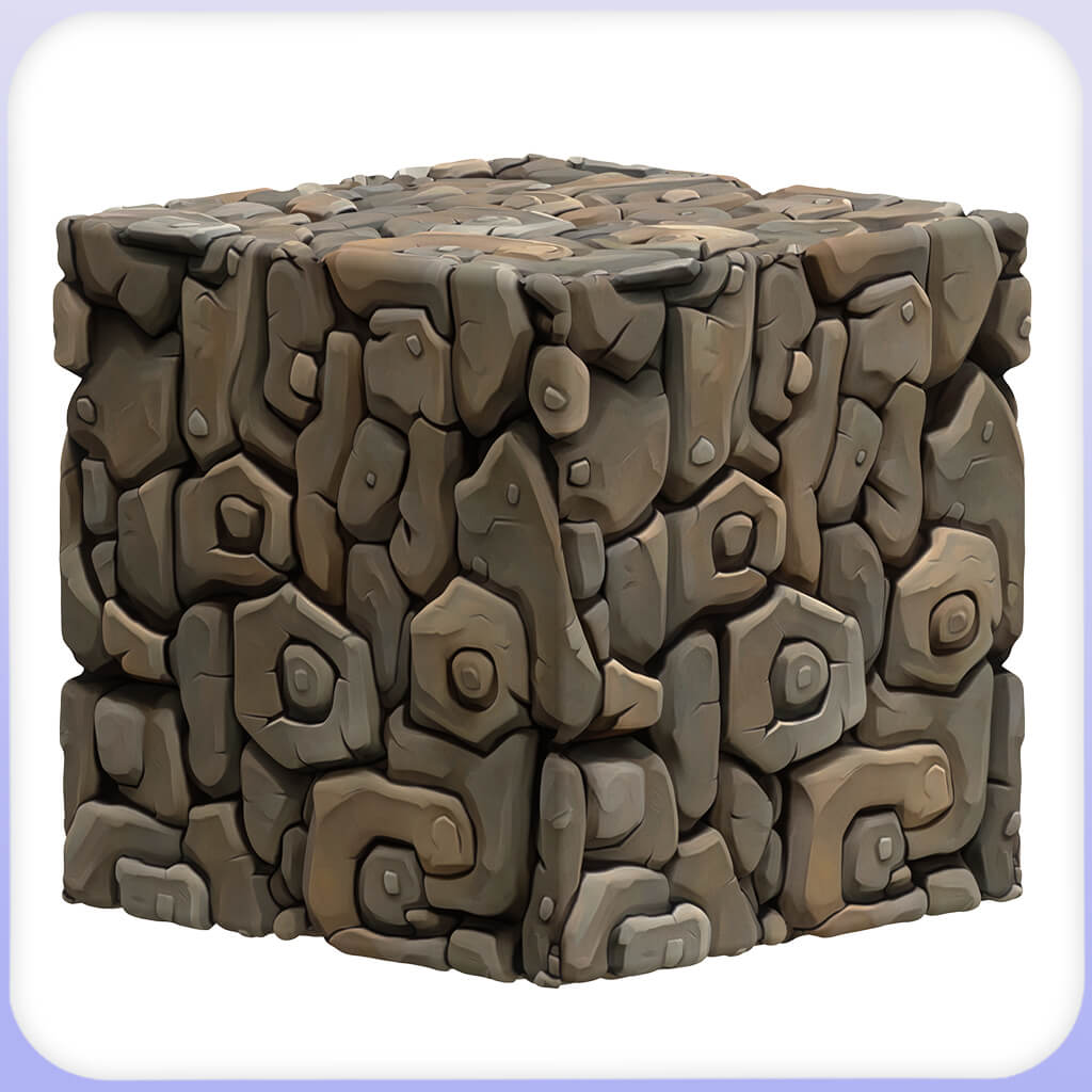 Stylized Stone Seamless Texture by zames1992d