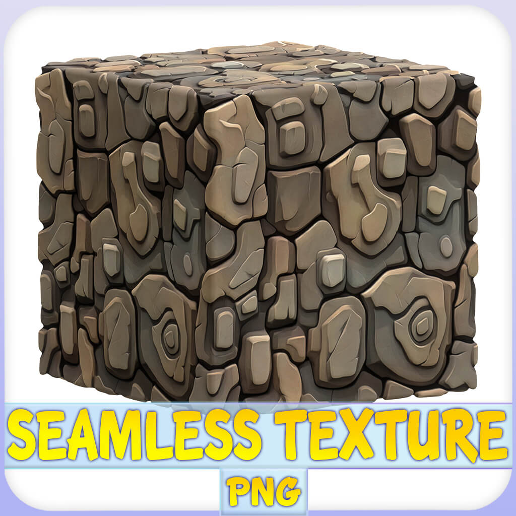 Stylized Stone Seamless Texture by zames1992d