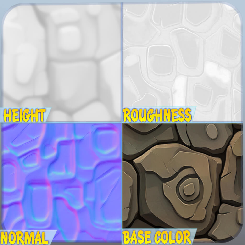 Stylized Stone Seamless Texture by zames1992d